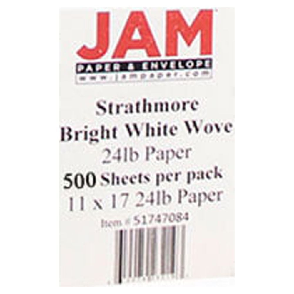 Jam Wove Paper 11 X 17 24lb Bright White 500 Pack
