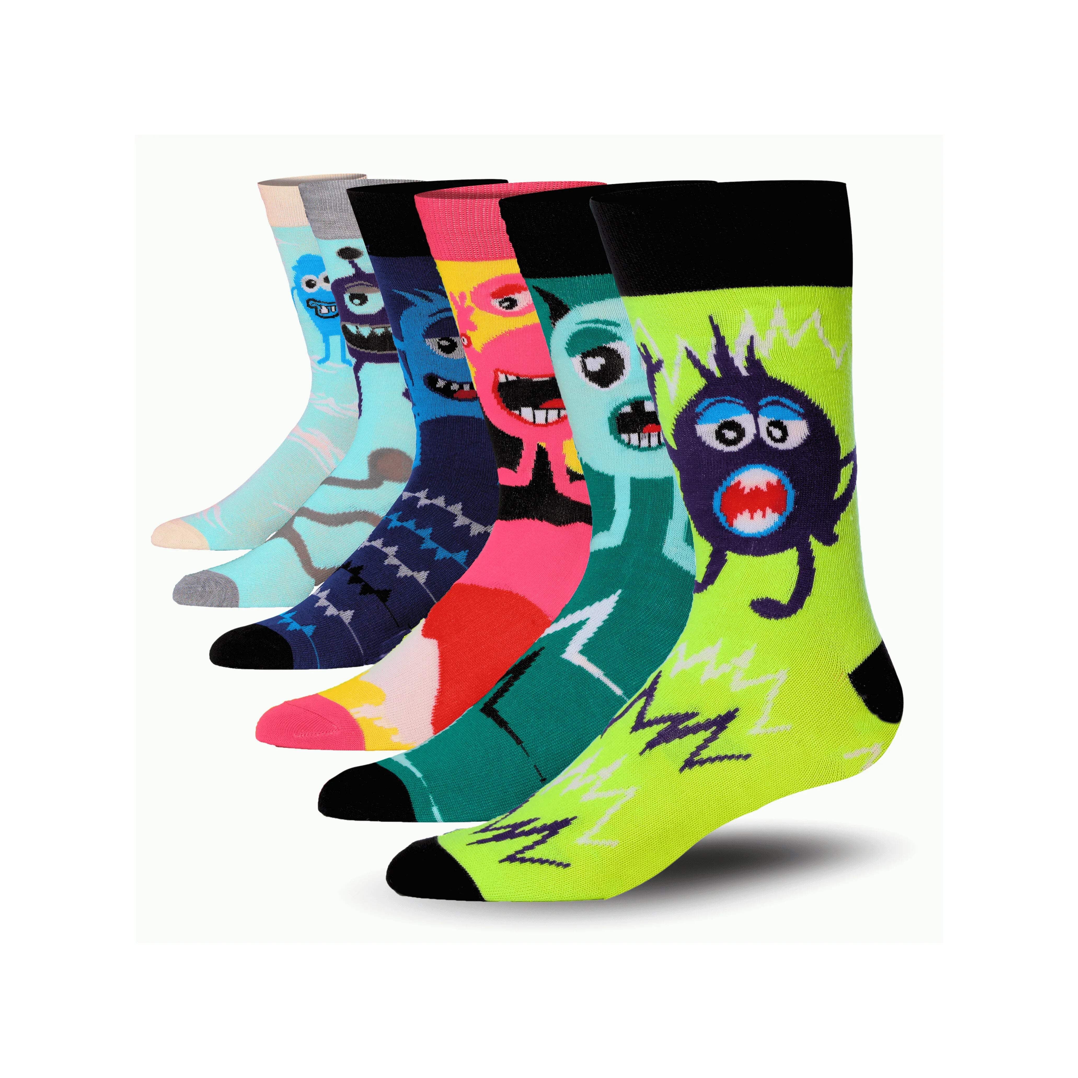JAMES FIALLO Men's Everyday Novelty Crew Socks – Fun and Comfortable ...