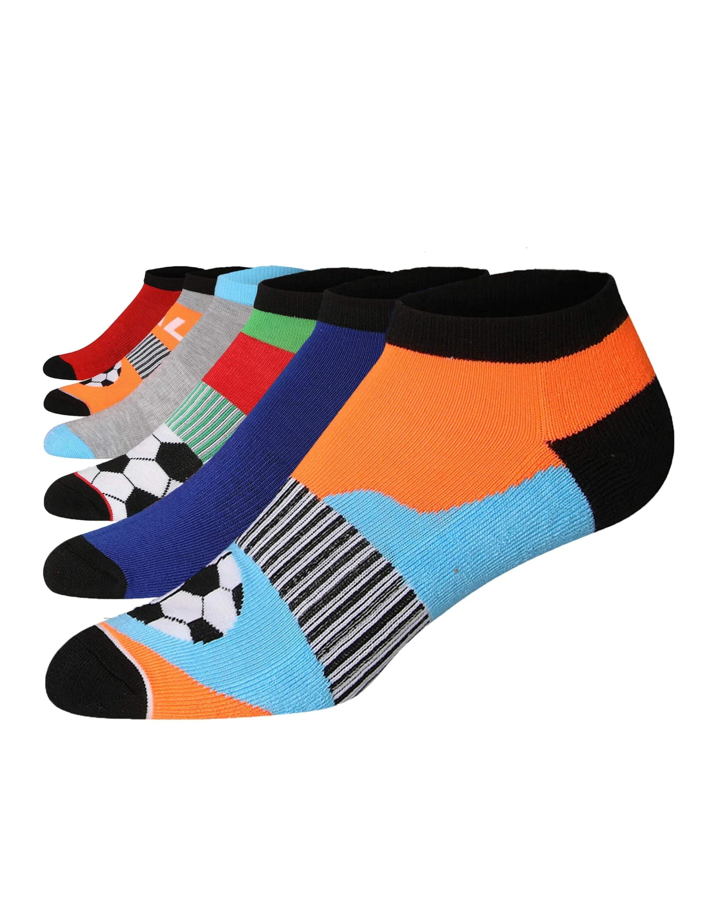 JAMES FIALLO Mens Sport Performance Low-Cut Socks with Arch Compression ...