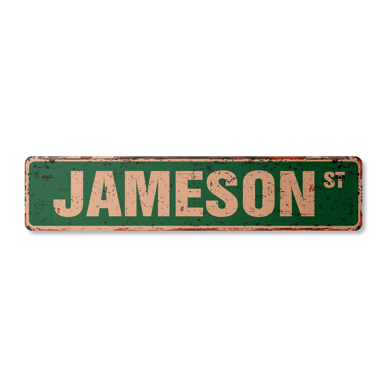 JAMESON Vintage Plastic Street Sign Childrens Name Room Sign | Indoor ...