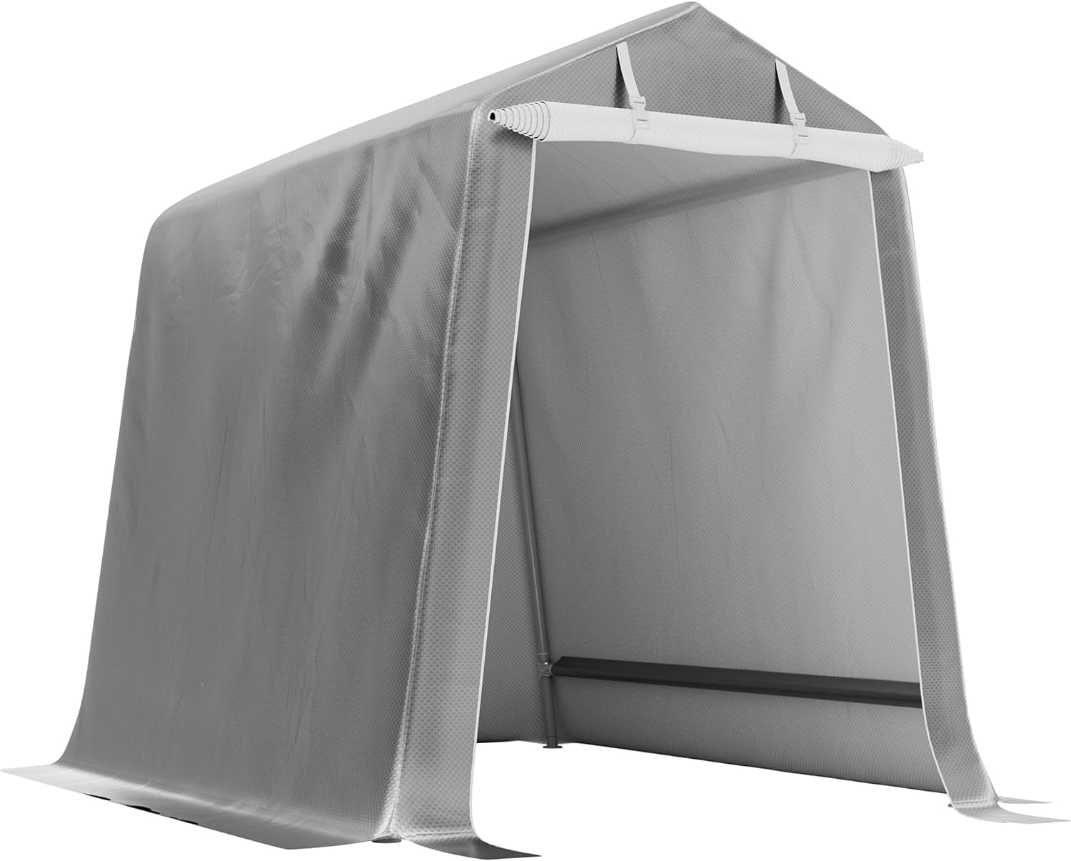 JAMFLY Storage Shelter, 6X6 ft Portable Shed, Outdoor Storage Shed with ...