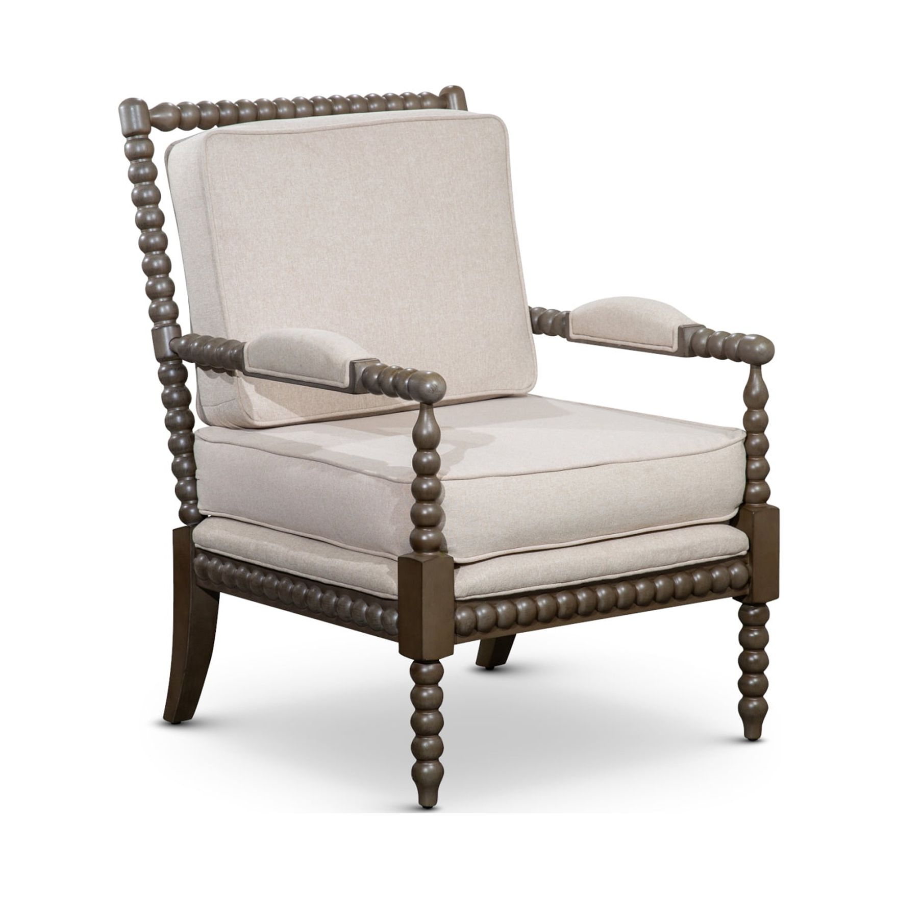 JAMPOOCA Modern Spindle Chair Accent Chair Armchair Living Room Chair ...