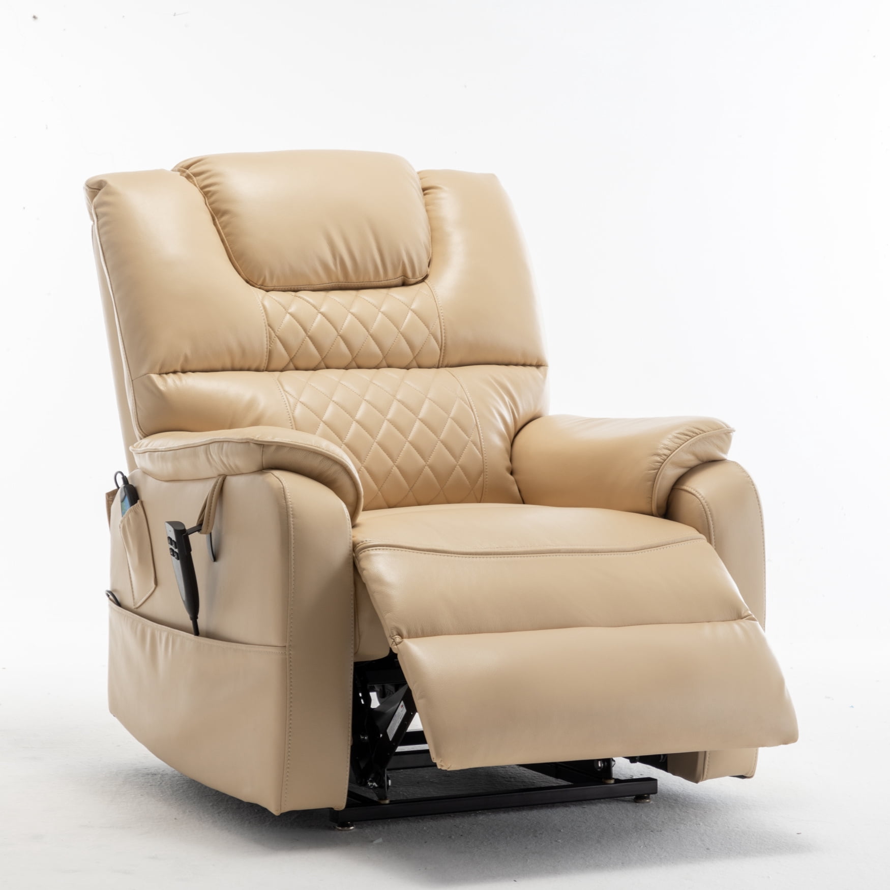 JAMPOOCA Oversized Power Lift Recliner Chair, Beige - Walmart.com
