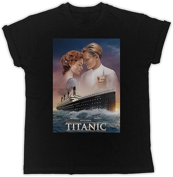 JAMZZY TEE Titanic Movie Poster Funny Gift Designer Unisex T-Shirt - Walmart.com