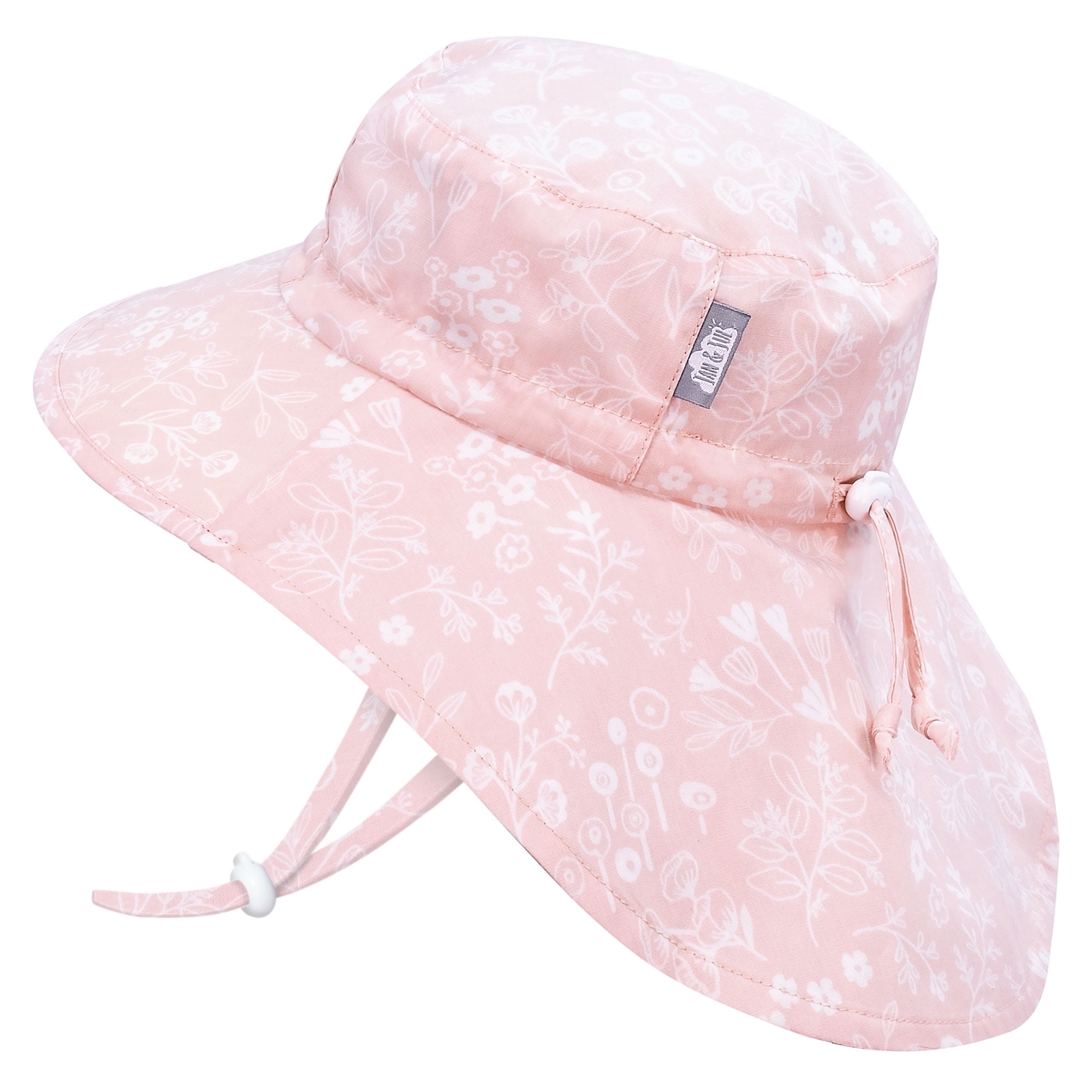 JAN & JUL Adjustable Cotton Xplorer Girls Sun-Hat with Wide Brim (XL: 6 ...