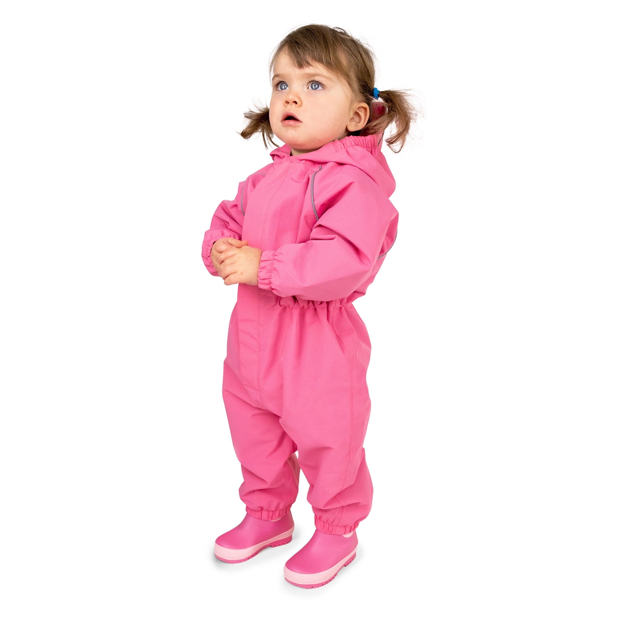 JAN & JUL Girls Rain Suit, Waterproof Coverall for Kids (Puddle-Dry ...