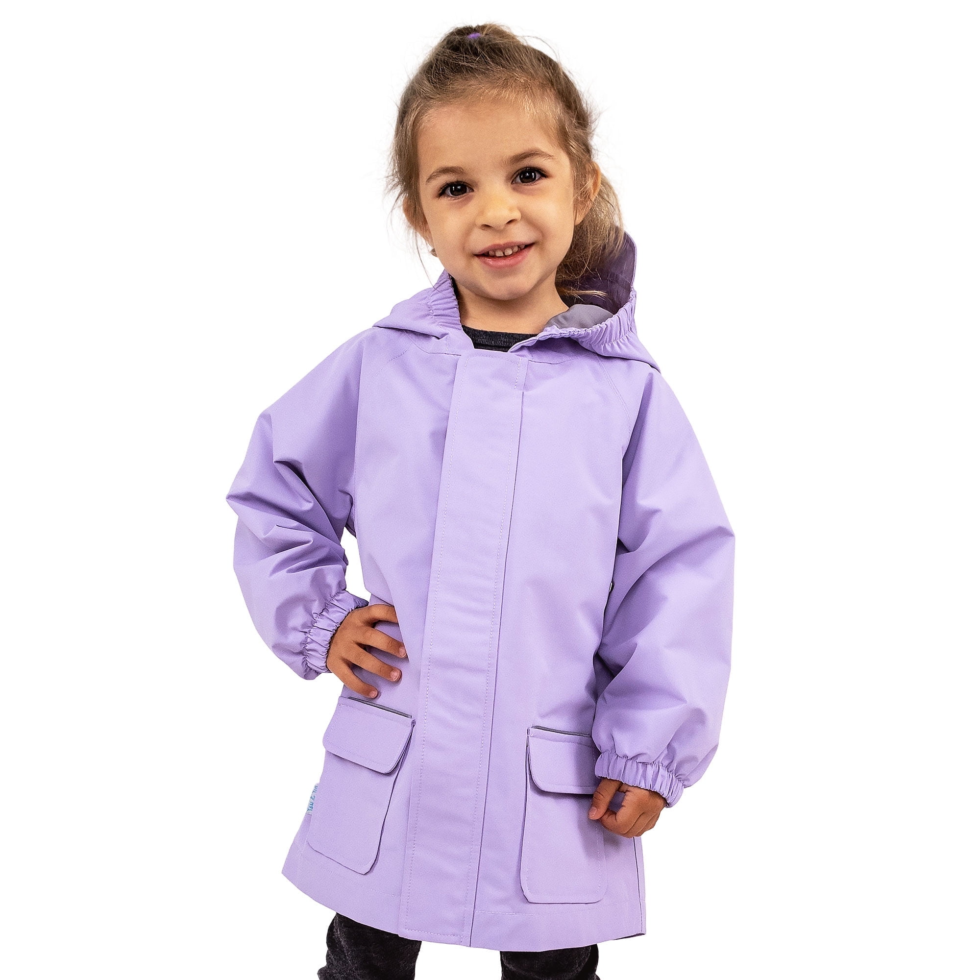 JAN & JUL Girls Waterproof Coat, Kids Puddle-Dry Rain Jacket (Lavender ...