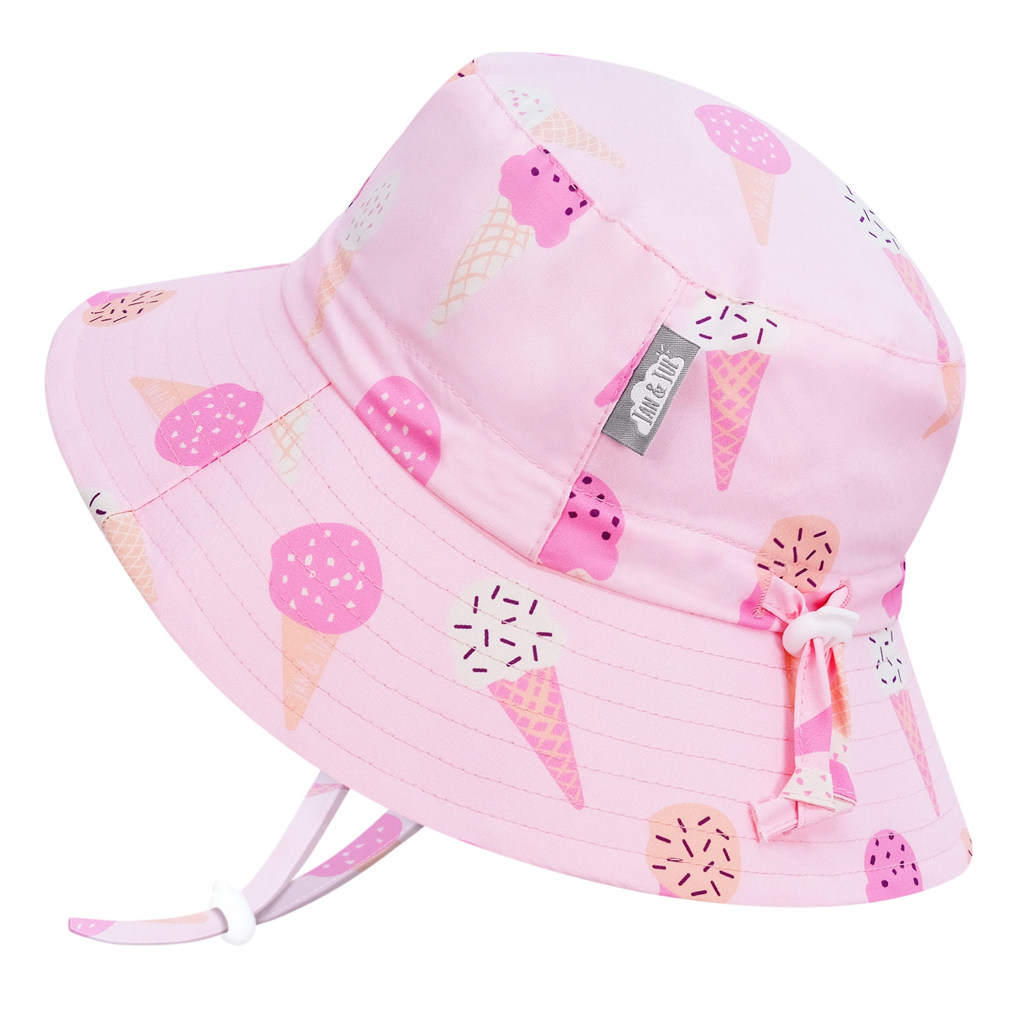 JAN & JUL Gro-With-Me Girls Swim Hat With UV Protection, Adjustable (XL ...