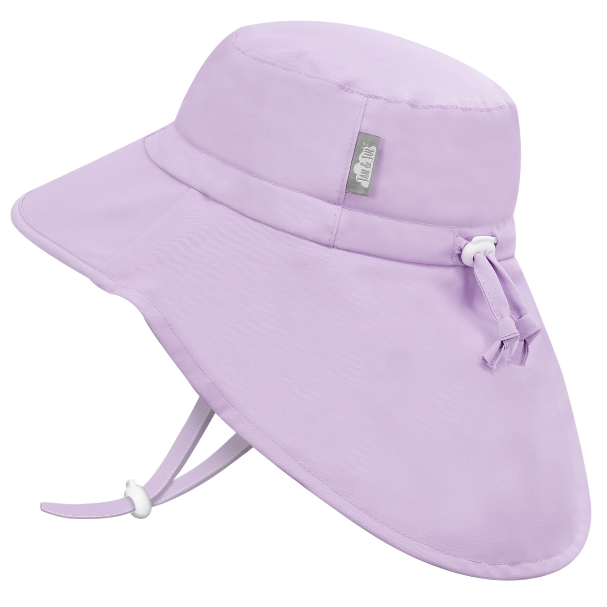 JAN & JUL Gro-with-Me Wide Brim UPF Hat for Toddlers with Neck Flap (M ...