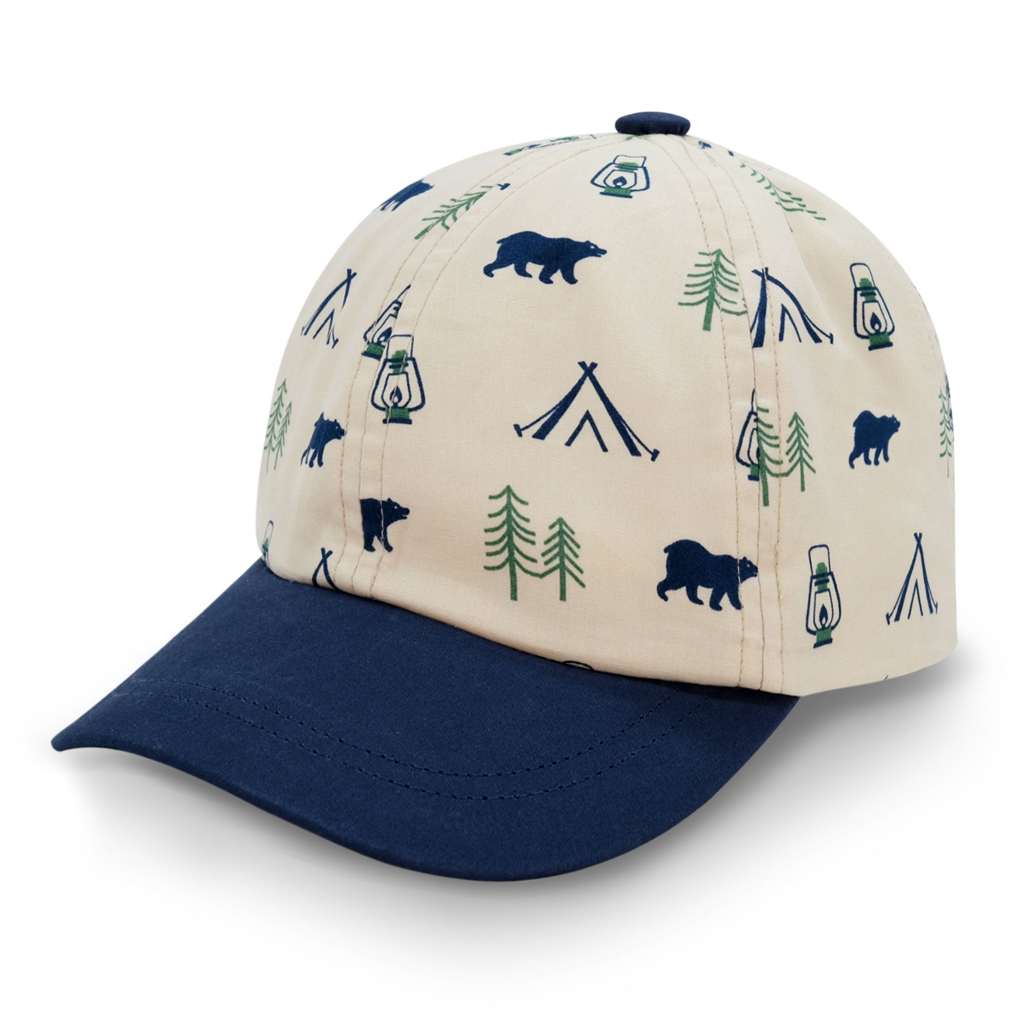 JAN & JUL Kids' Cotton Baseball Cap with UV Protection for Boys (Bear Camp, XL: 5-12Y) - Walmart.com