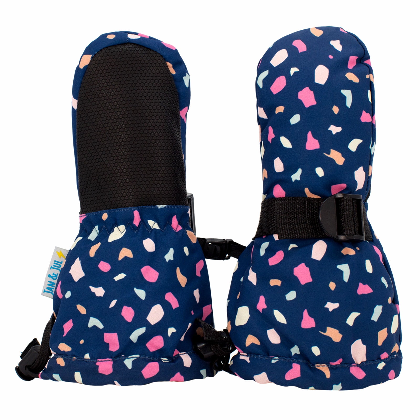 JAN & JUL Thumbless Snow Mittens for Baby Girls (Terrazzo, XS: 0-2Y ...