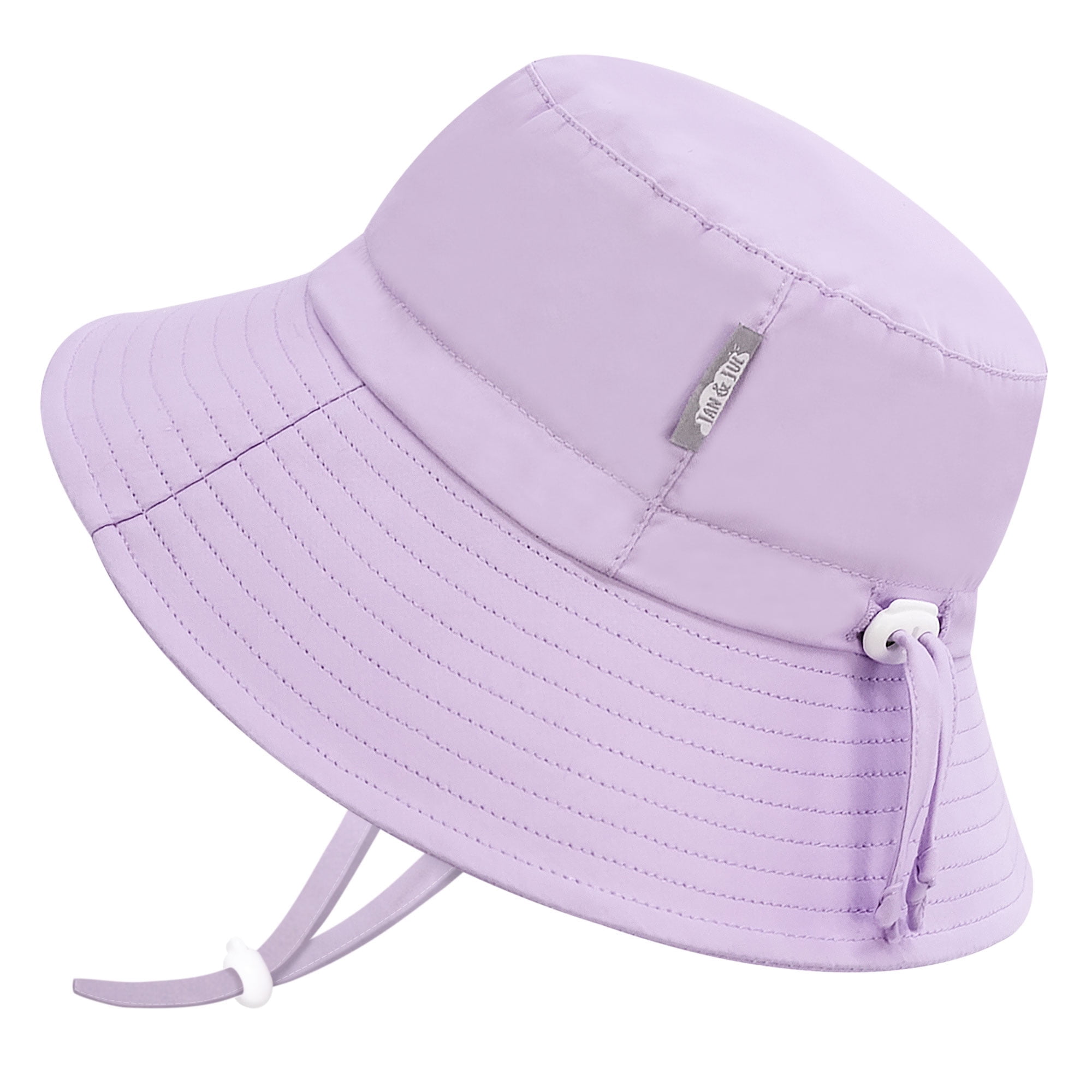 JAN & JUL Toddler Girl Beach Sun-Hat with Adjustable Strap (L: 2-5 ...