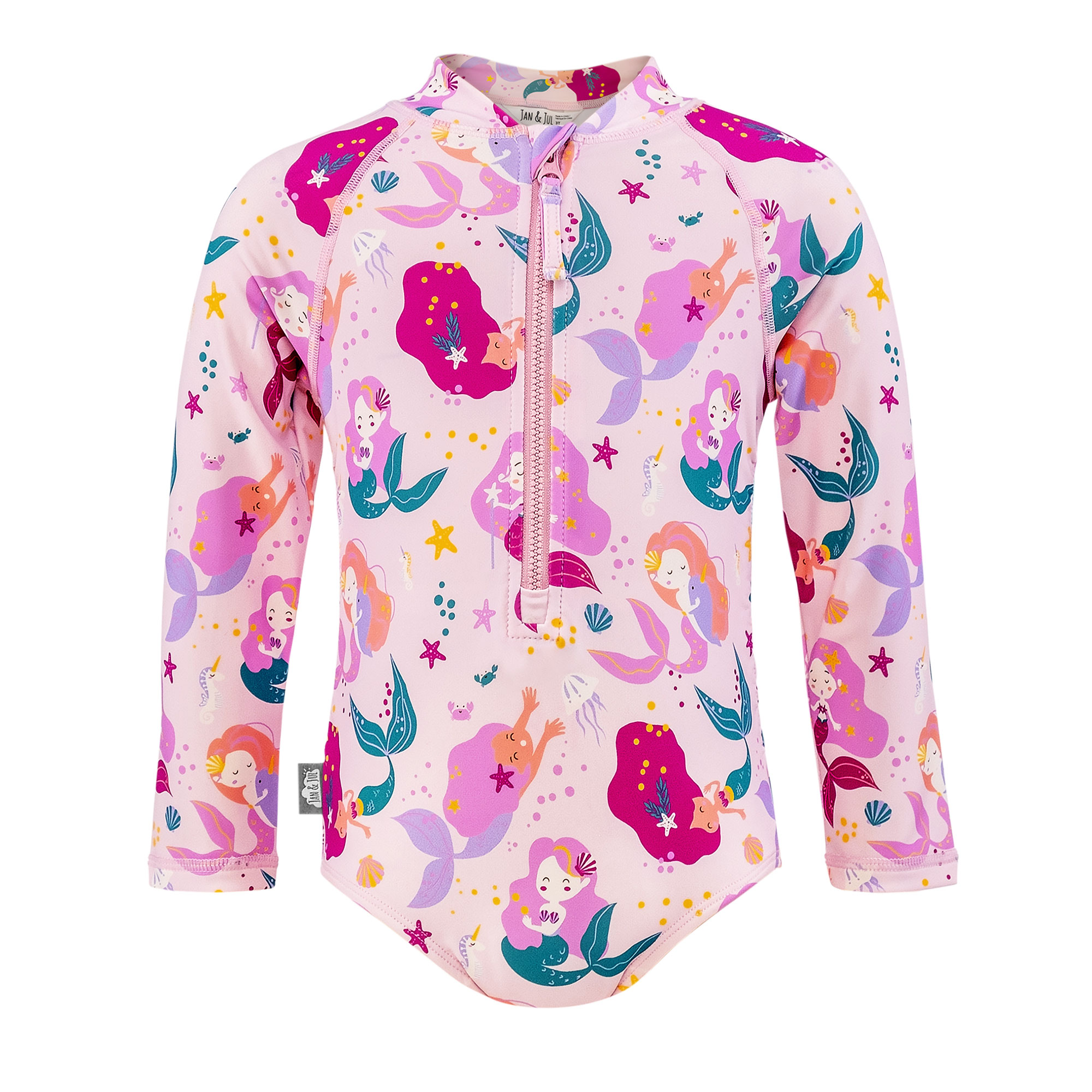 JAN & JUL UPF 50+ Quick-dry Rash Guard Bathing Suit for Toddler Girls ...