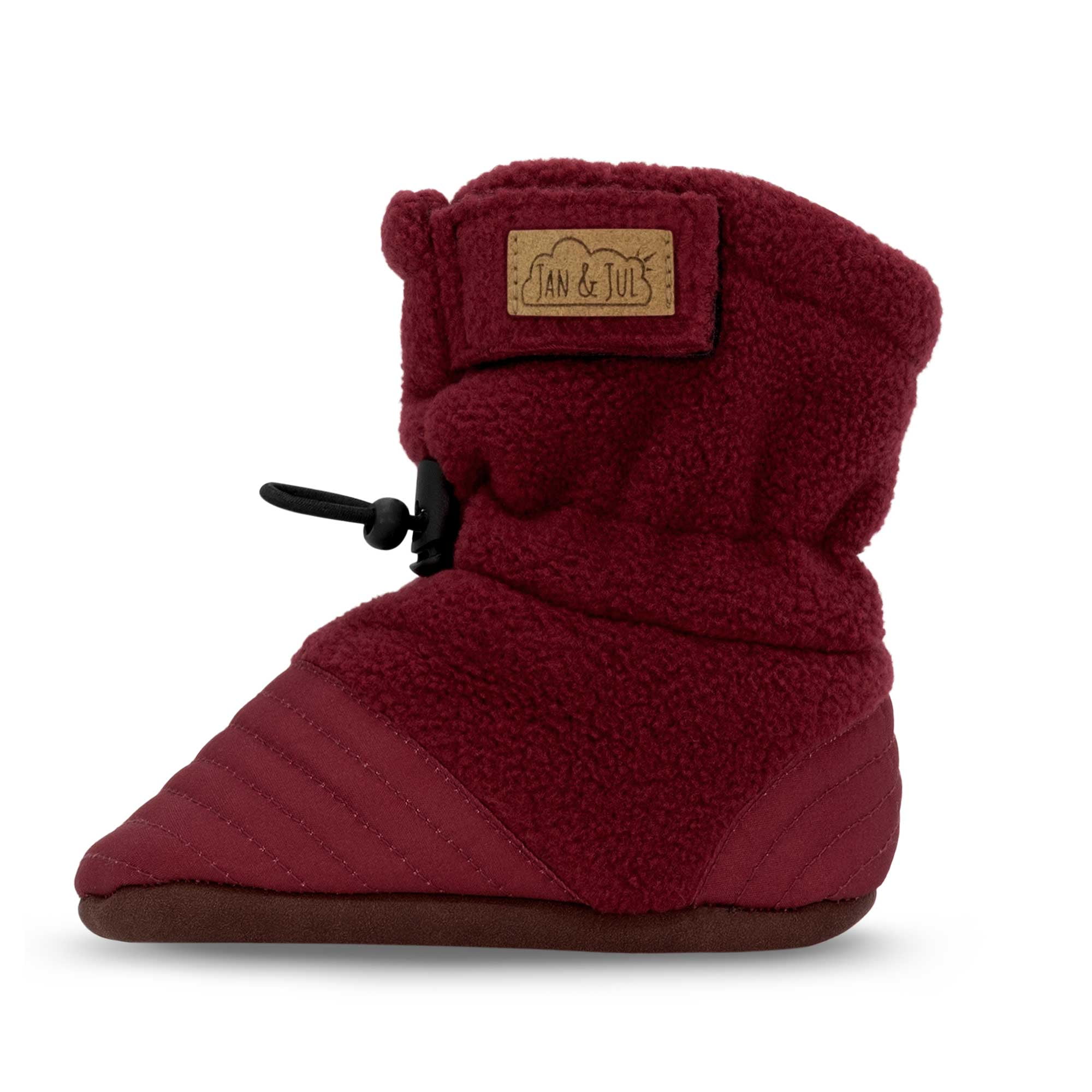 JAN & JUL Walking Shoes for Baby Girls, Adjustable Stay-On (Maroon ...