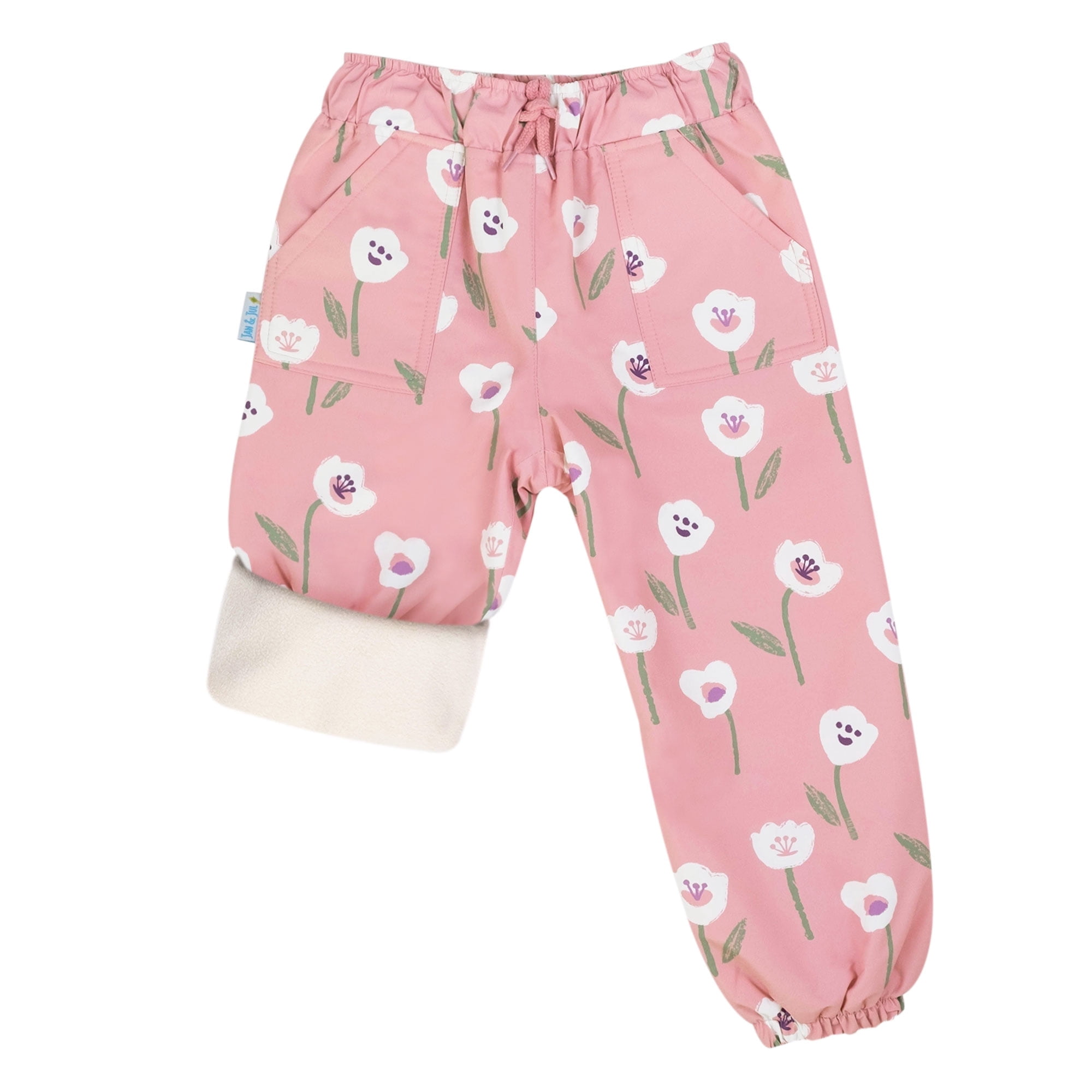 JAN & JUL Water-proof Snow Rain Pants for Kids, Boys, Girls (Fleece ...