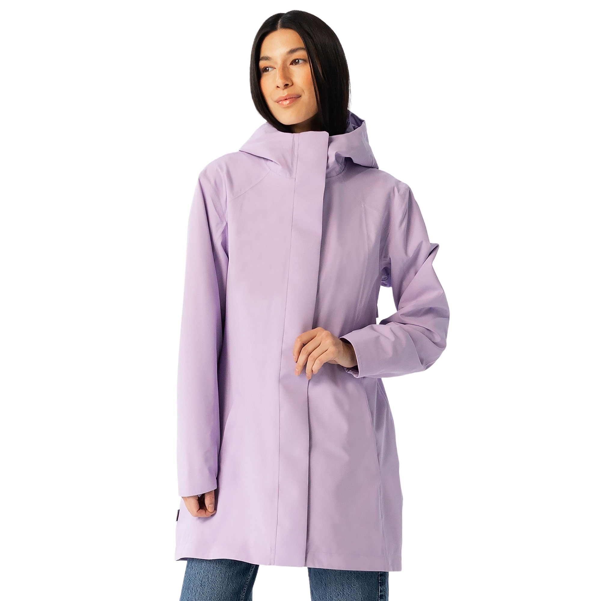 JAN & JUL Waterproof Rain Jacket for Women Long Rain Coat with Hood ...
