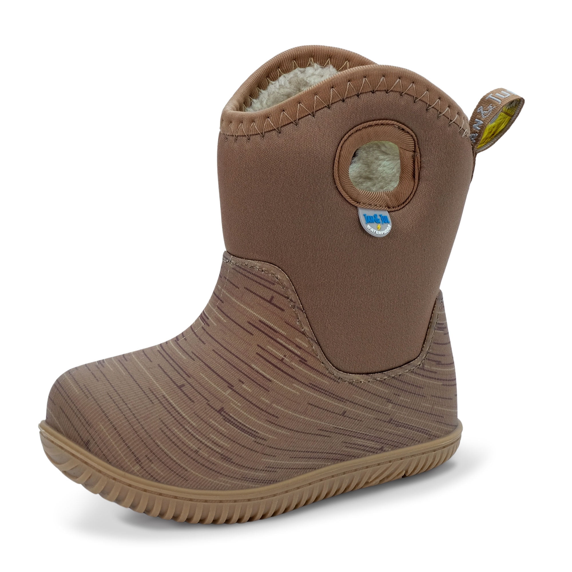 JAN & JUL Waterproof Toddler Boots for Winter Easy-On (Brown Birch ...