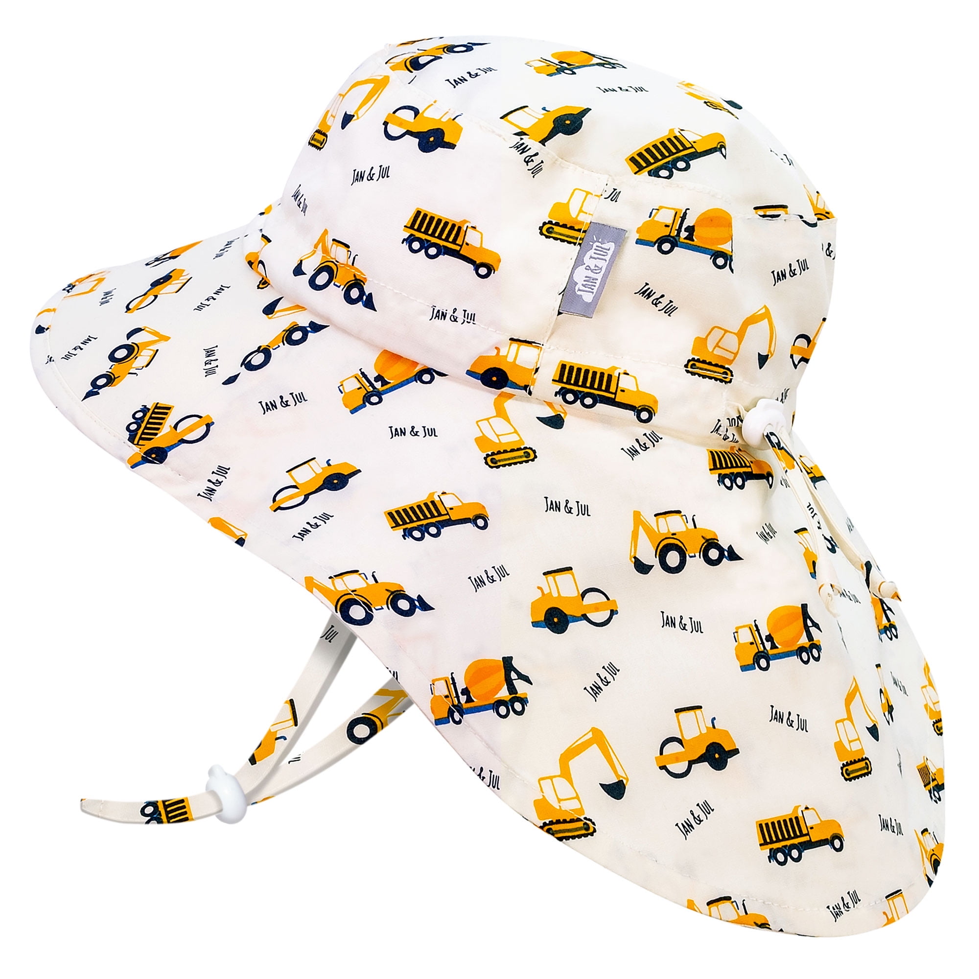 JAN & JUL Wide Brim Infant Boy Sun-Hat Full Protection with Adjustable ...