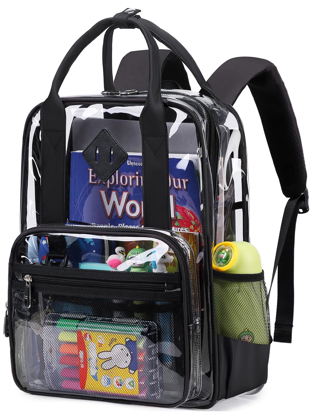 Soda Candy Clear Backpack Heavy Duty Stadium Approved PVC School ...