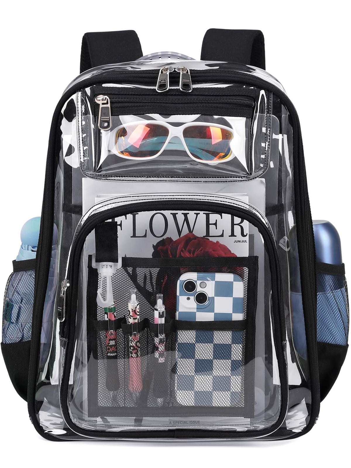 Soda Candy Clear Backpack Heavy Duty TPU Transparent Backpack Stadium ...