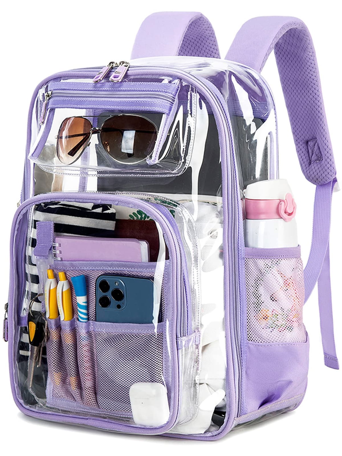 JANABANG Clear Backpack Heavy Duty TPU Transparent Backpack Stadium ...