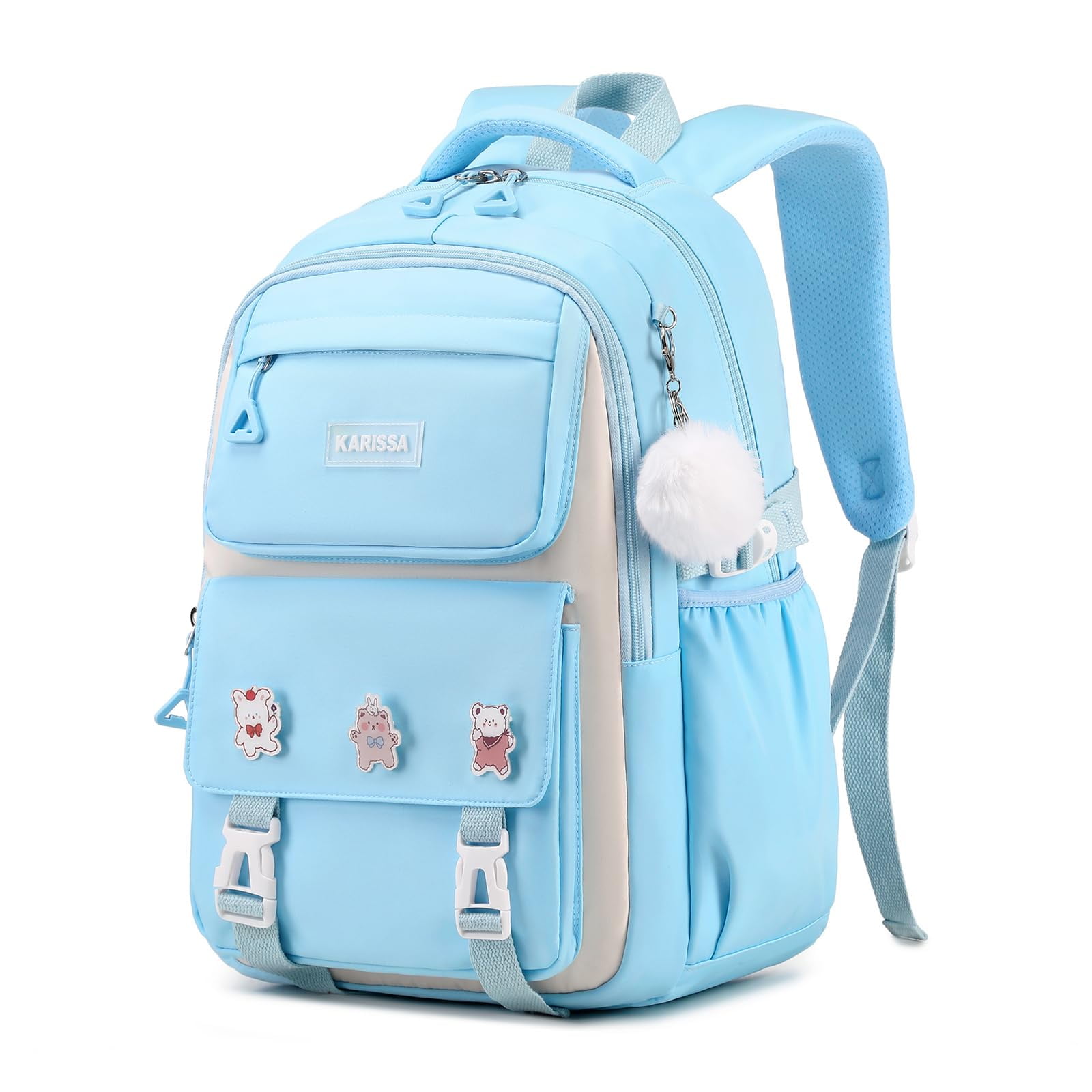 JANABANG Kids Backpacks for Girls with Anti-Theft Back Pocket ...