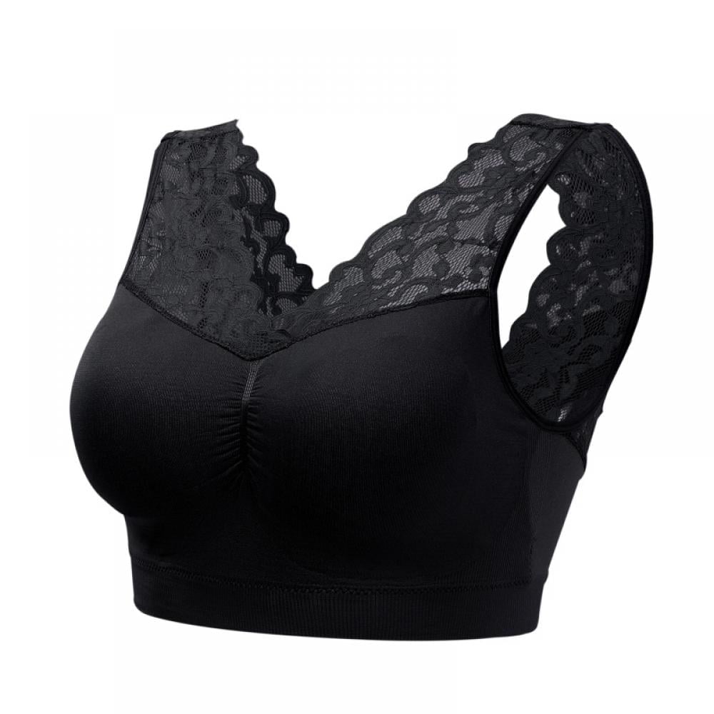 JANDEL 2Pcs Women's Sexy Lace Deep V Bralette Comfort Revolution Crop ...