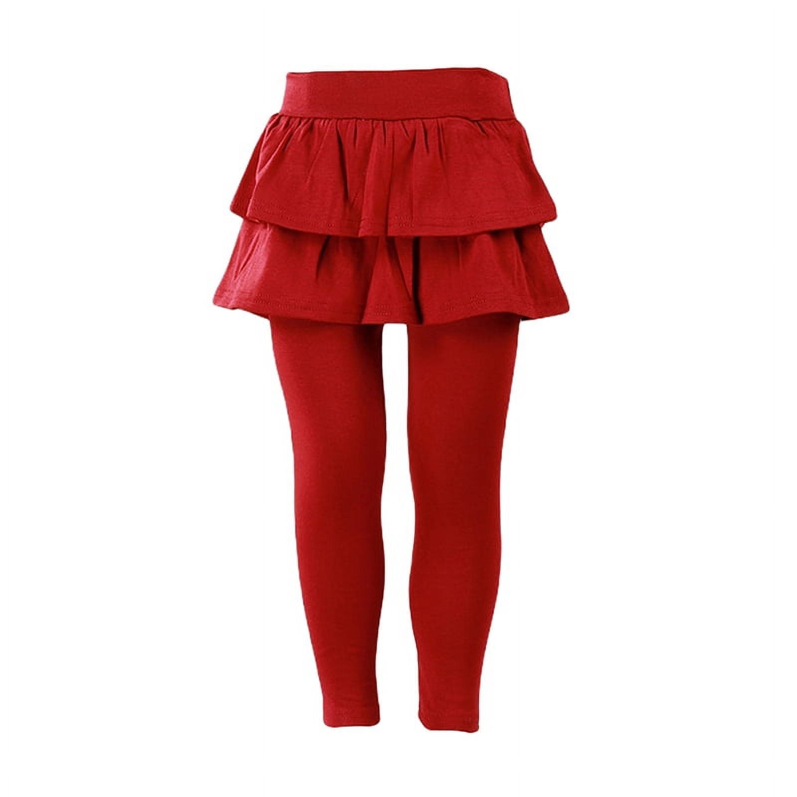 JANDEL Kids Baby Little Girls Footless Leggings with Ruffle Tutu Skirt ...