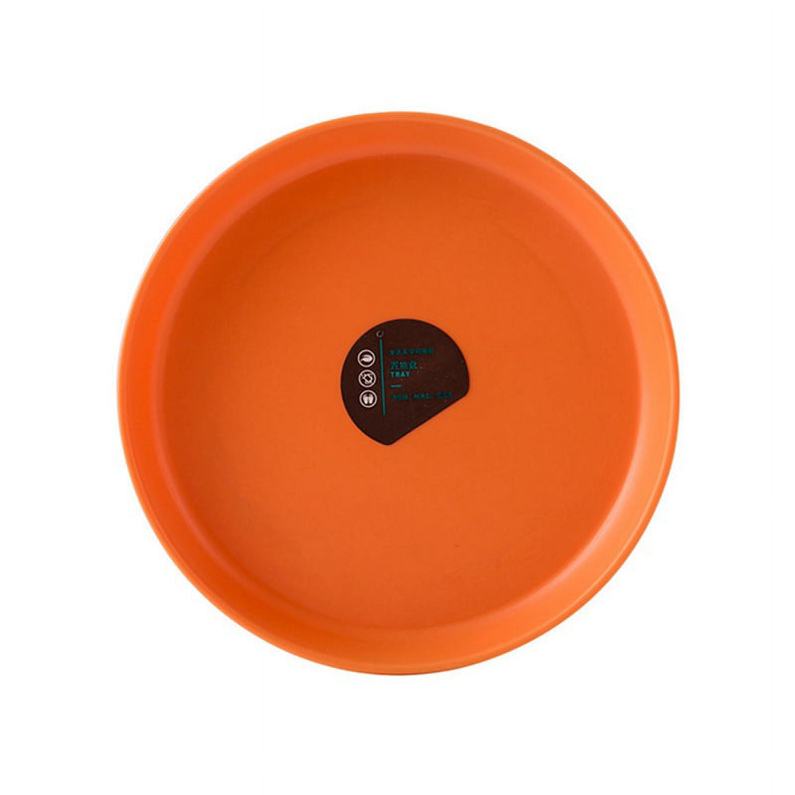 JANDEL Plastic Serving Trays, 6" Rectangular Circle Disposable Party ...