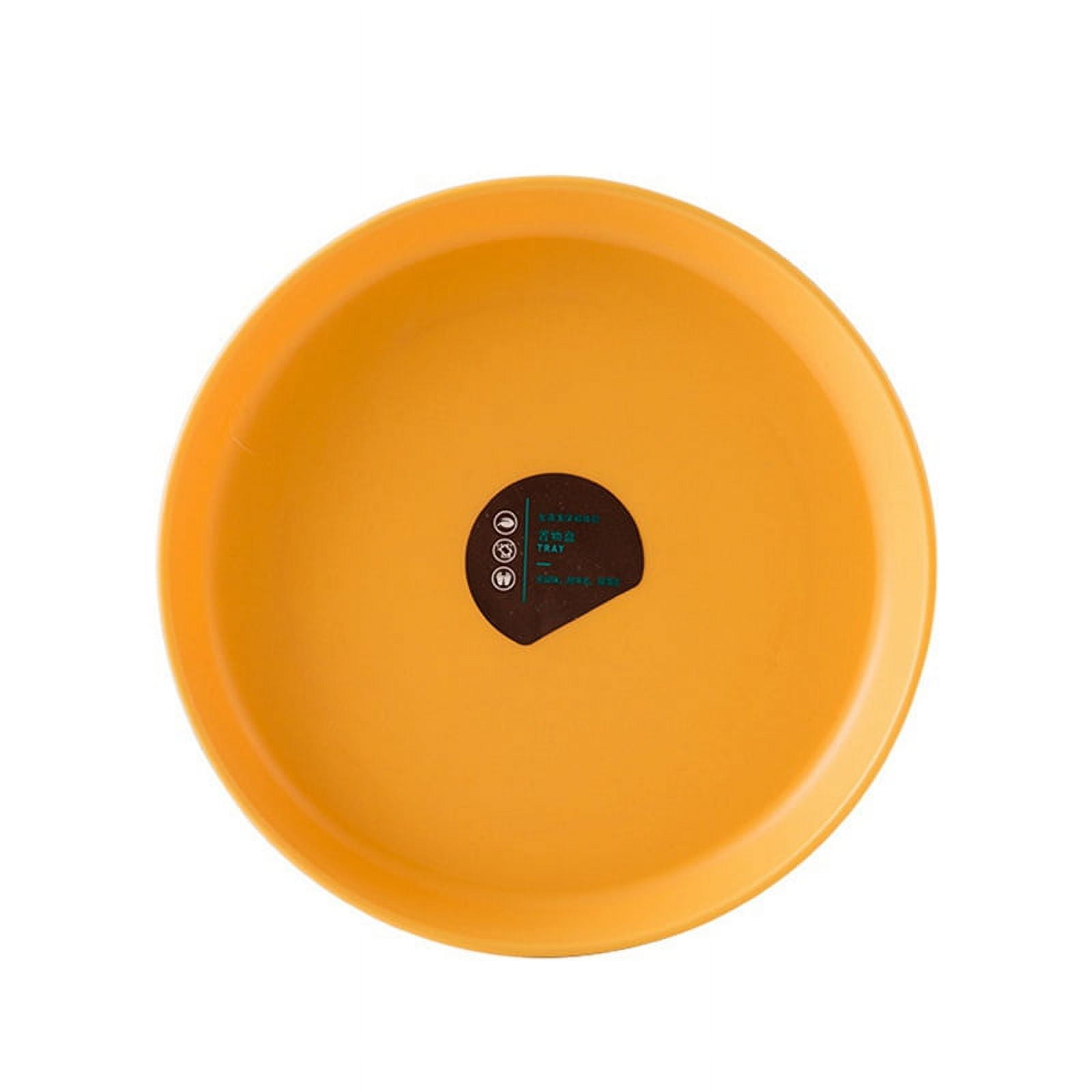JANDEL Plastic Serving Trays, 6" Rectangular Circle Disposable Party ...