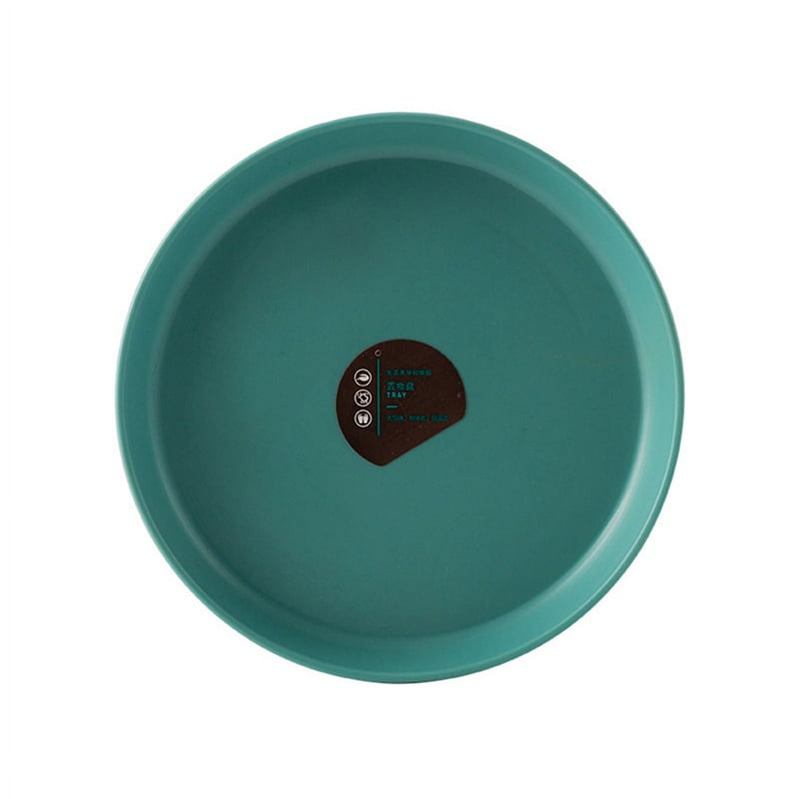 JANDEL Plastic Serving Trays, 6" Rectangular Circle Disposable Party ...