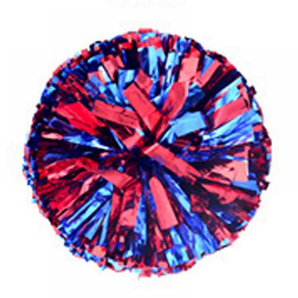 JANDEL Premium Cheerleading Pom Poms Metallic with Plastic Handle for ...