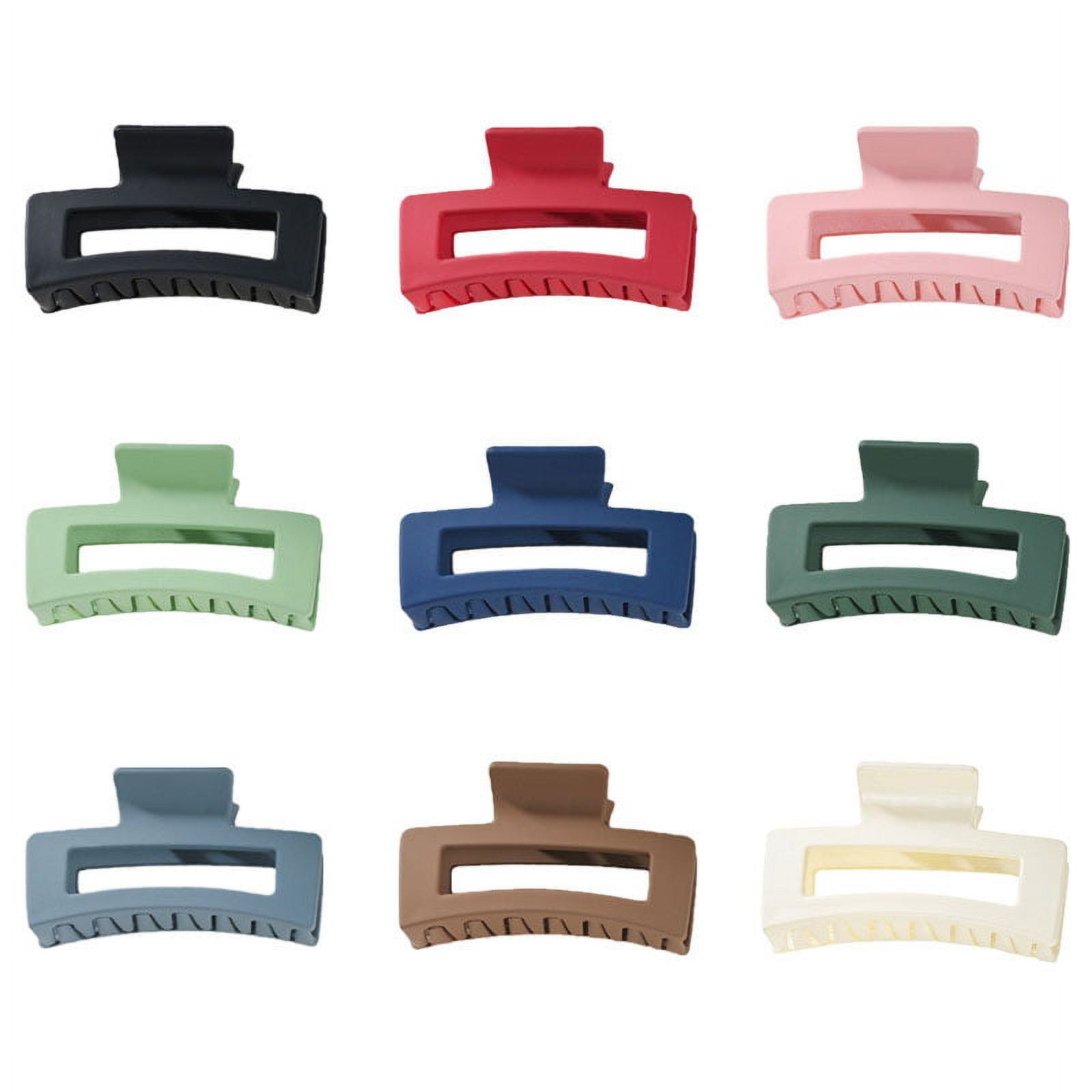 JANDEL Retro Headdress For Women, 6 Pack Large Solid Color Hair Claw ...