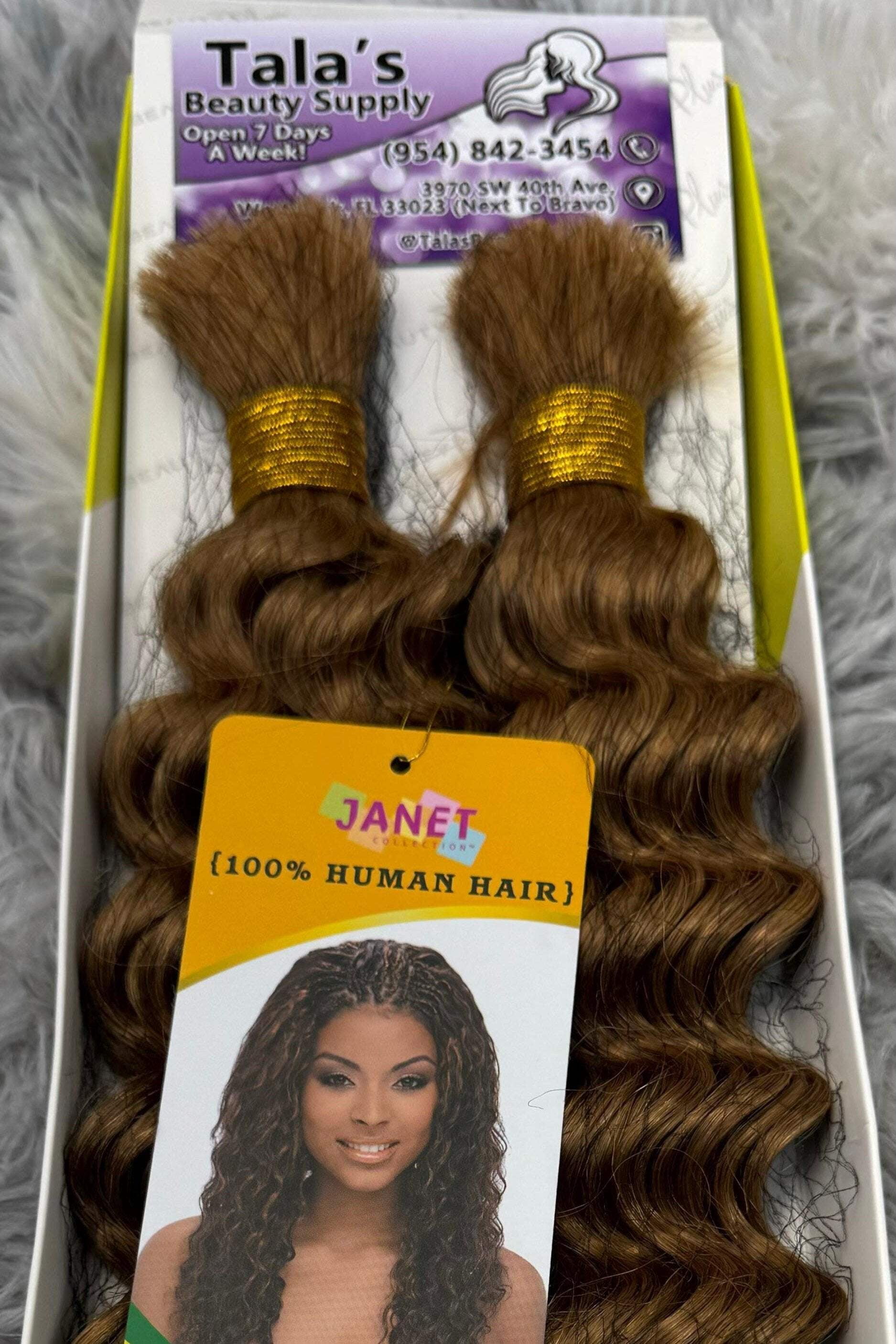 JANET COLLECTION – New Deep Bulk 100% Human Hair Braid – Crochet Braid ...