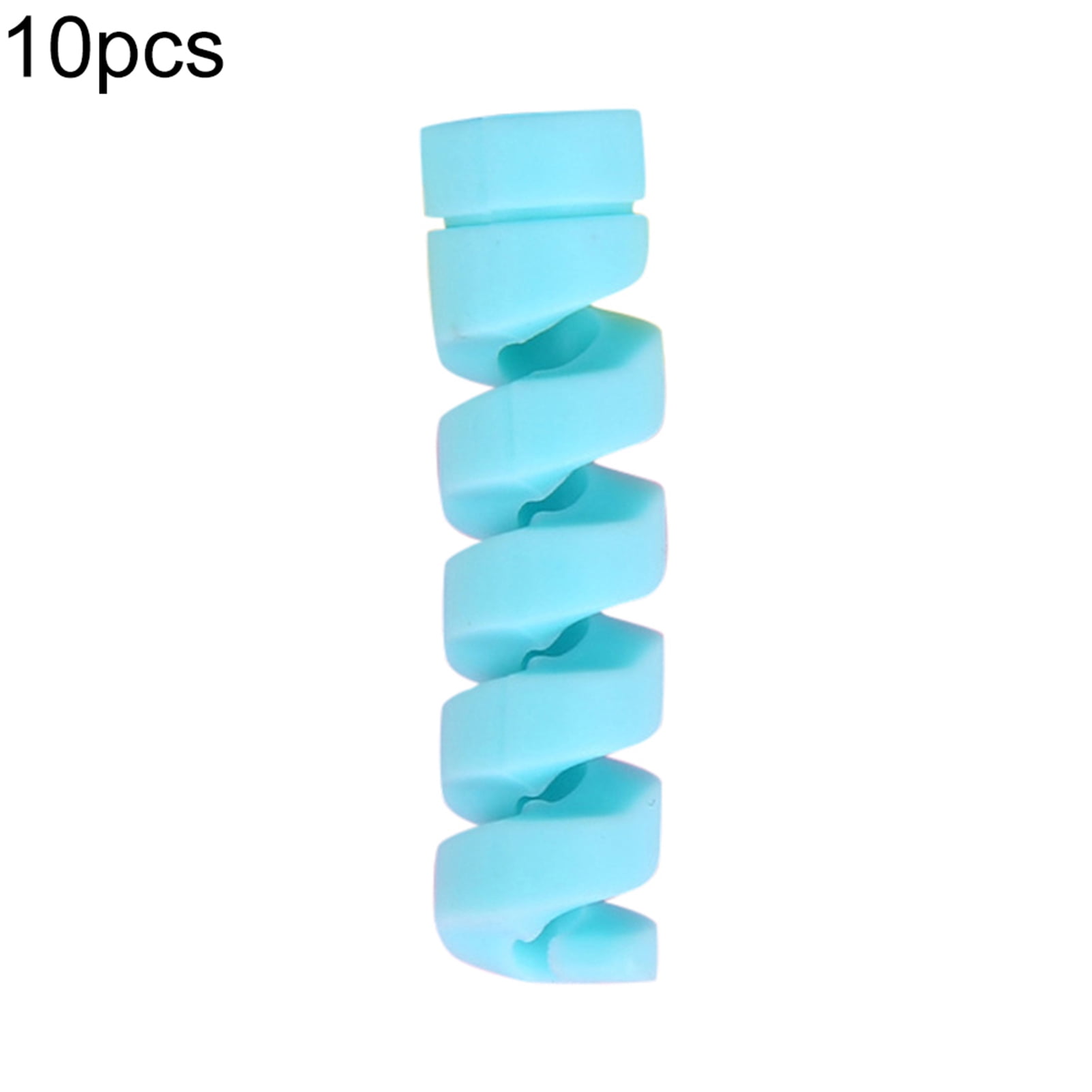 JANGSLNG 10Pcs Cord Protector Spiral Design Soft Silicone Universal ...