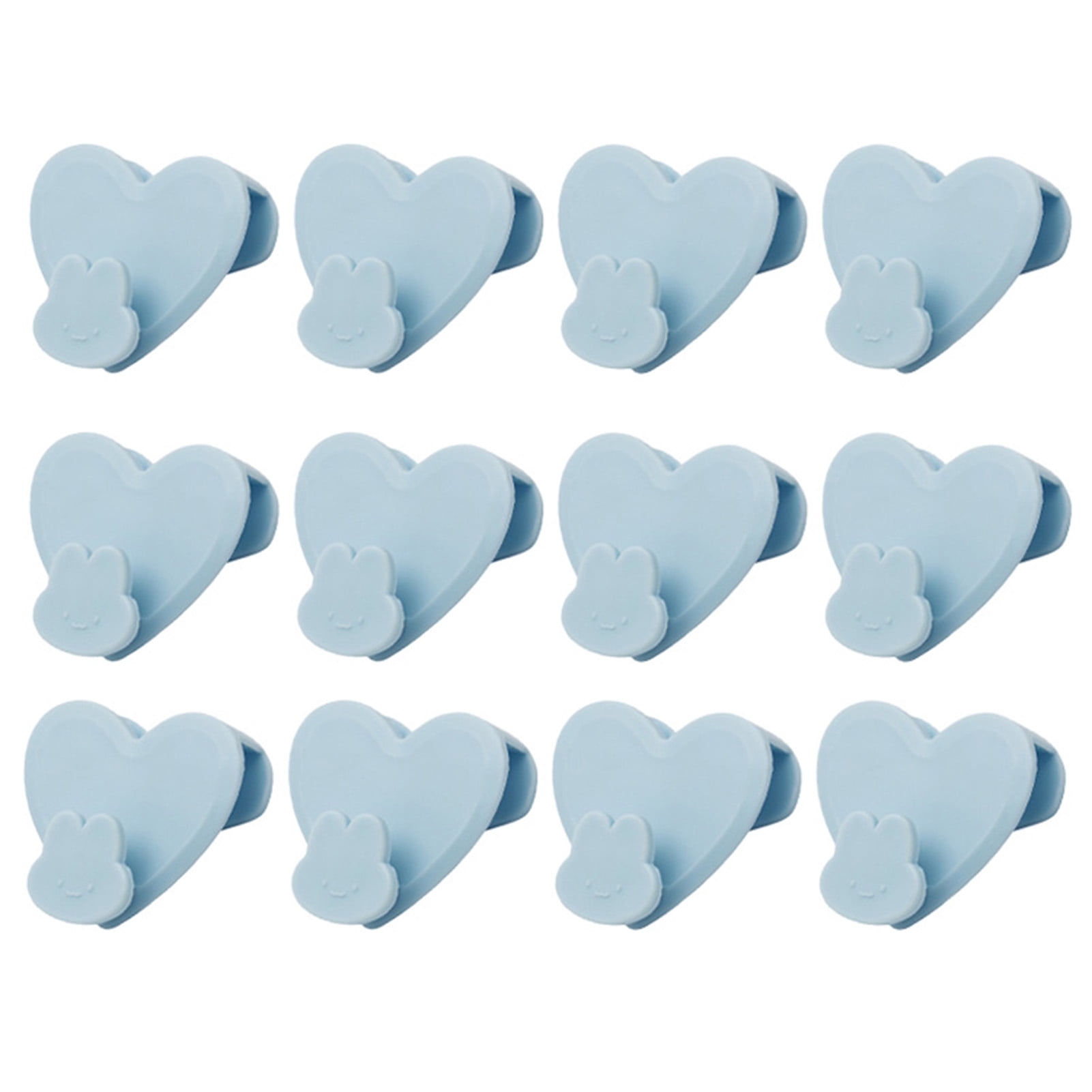JANGSLNG 12Pcs Hanger Hook Rabbit Heart Shape Heavy Duty Save Space ...