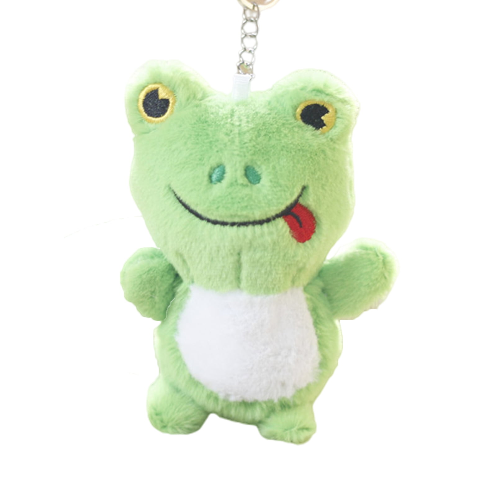 JANGSLNG 13cm Frog Keychain Lovely Cartoon Doll Plushie Soft Hanging ...