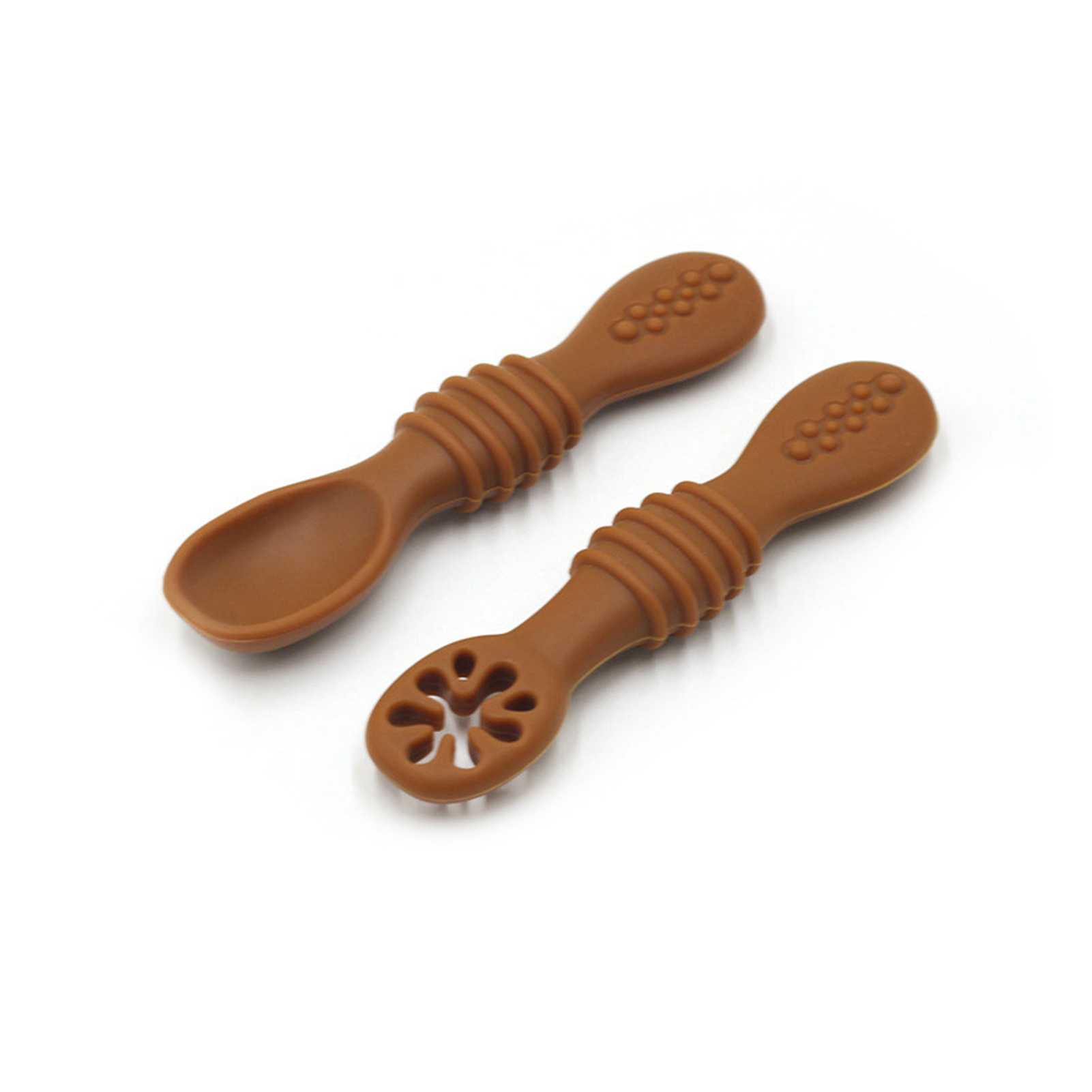 JANGSLNG 1Set Baby Spoon Food Grade Non-deformable Silicone Toddler ...