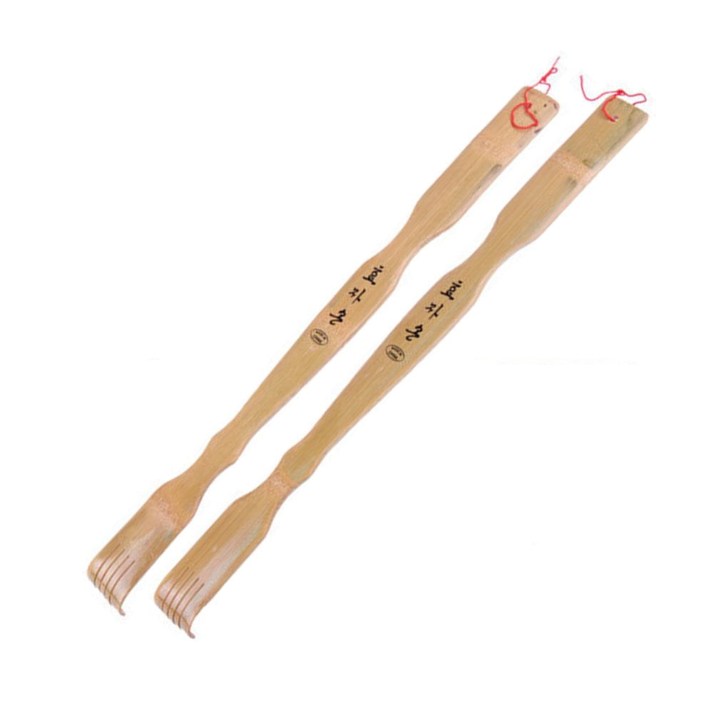 JANGSLNG 2Pcs 18inch Extra Long Korean Characters Bamboo Back ...
