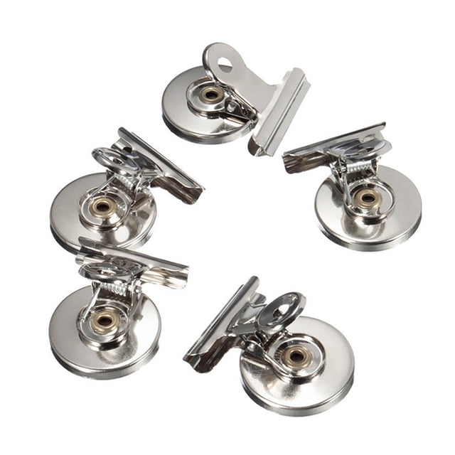 JANGSLNG 5Pcs Magnetic Clip Refrigerator Wall Memo Note Message ...