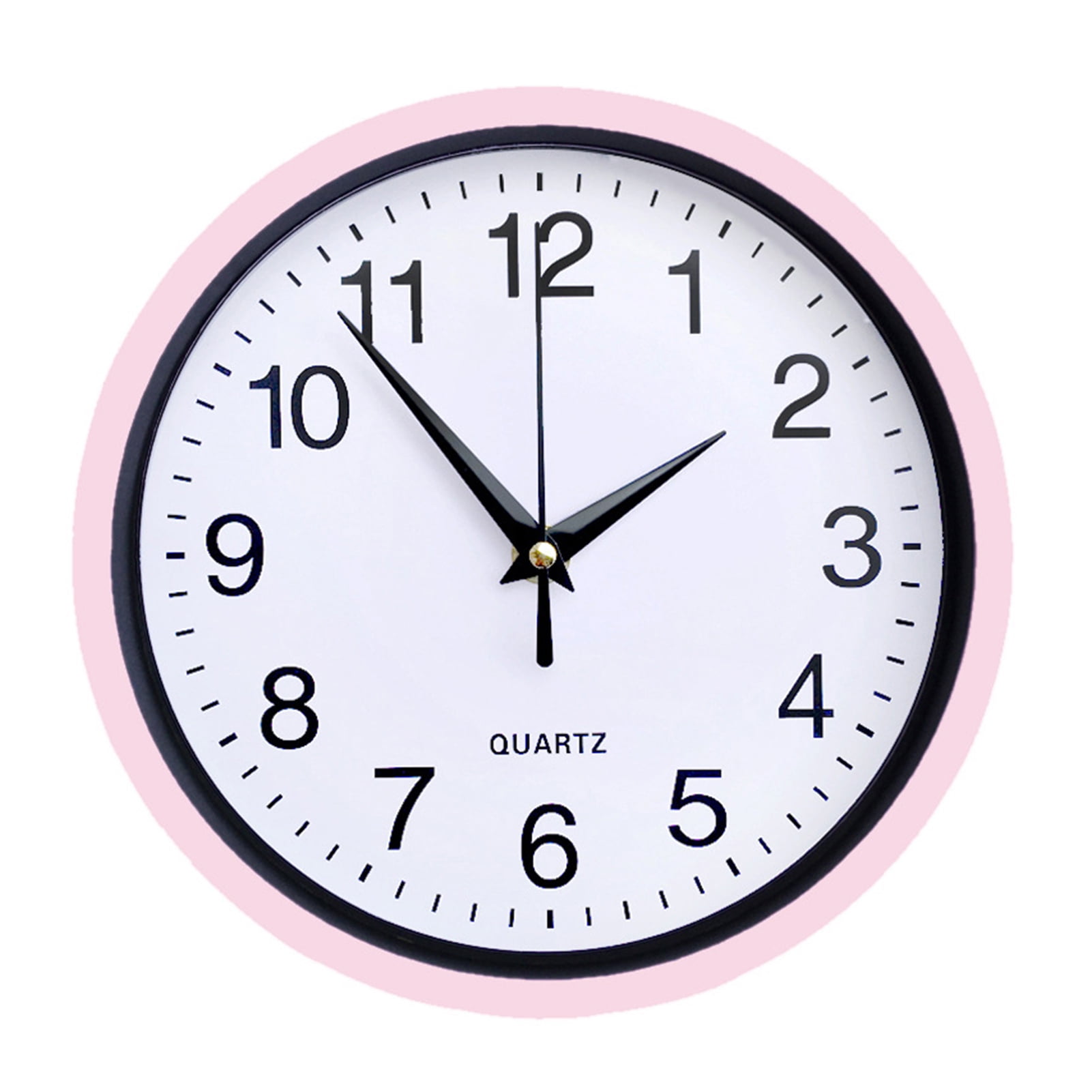 JANGSLNG 8 Inch Wall Clock Silent Non-Ticking Hanging Clock Large ...
