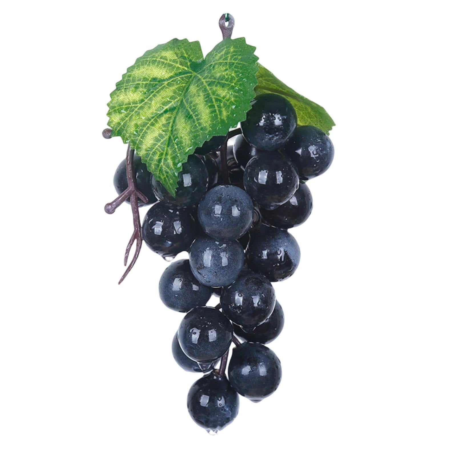 JANGSLNG Artificial Grape Frosted Design Realistic Not Wither Rubber ...