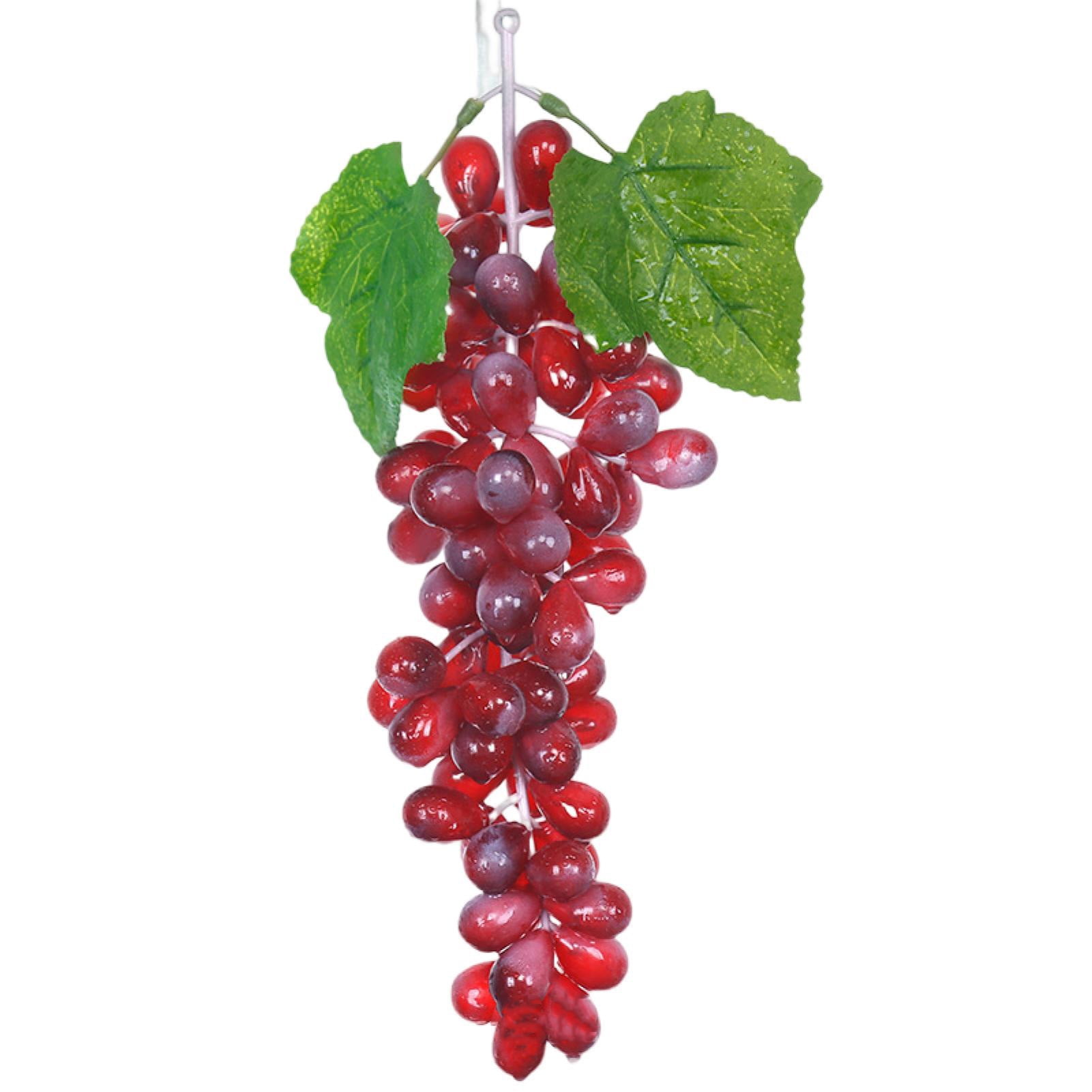 JANGSLNG Artificial Grape Frosted Design Realistic Not Wither Rubber ...