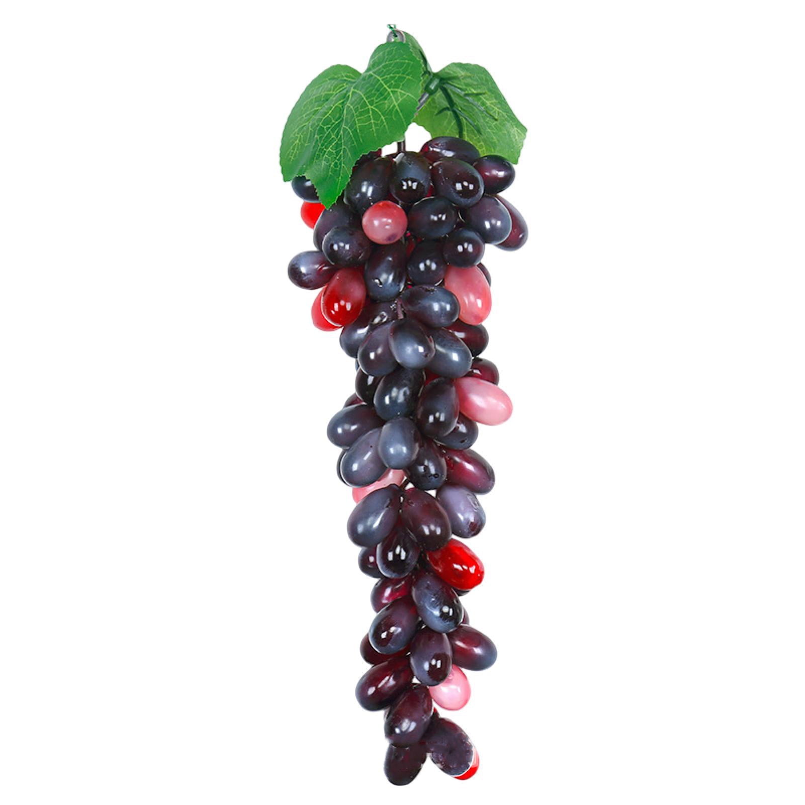 JANGSLNG Artificial Grape Frosted Design Realistic Not Wither Rubber ...