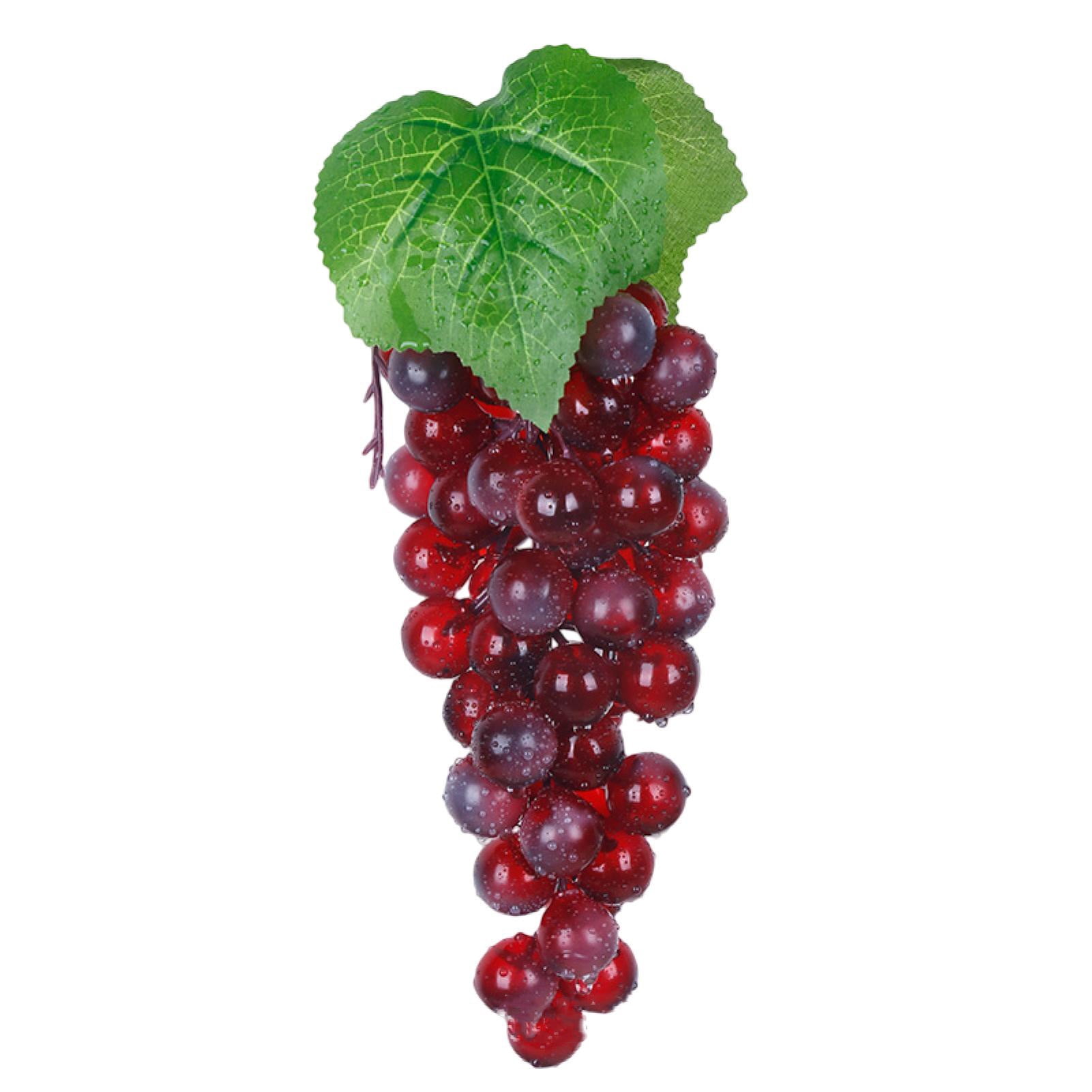 JANGSLNG Artificial Grape Frosted Design Realistic Not Wither Rubber ...