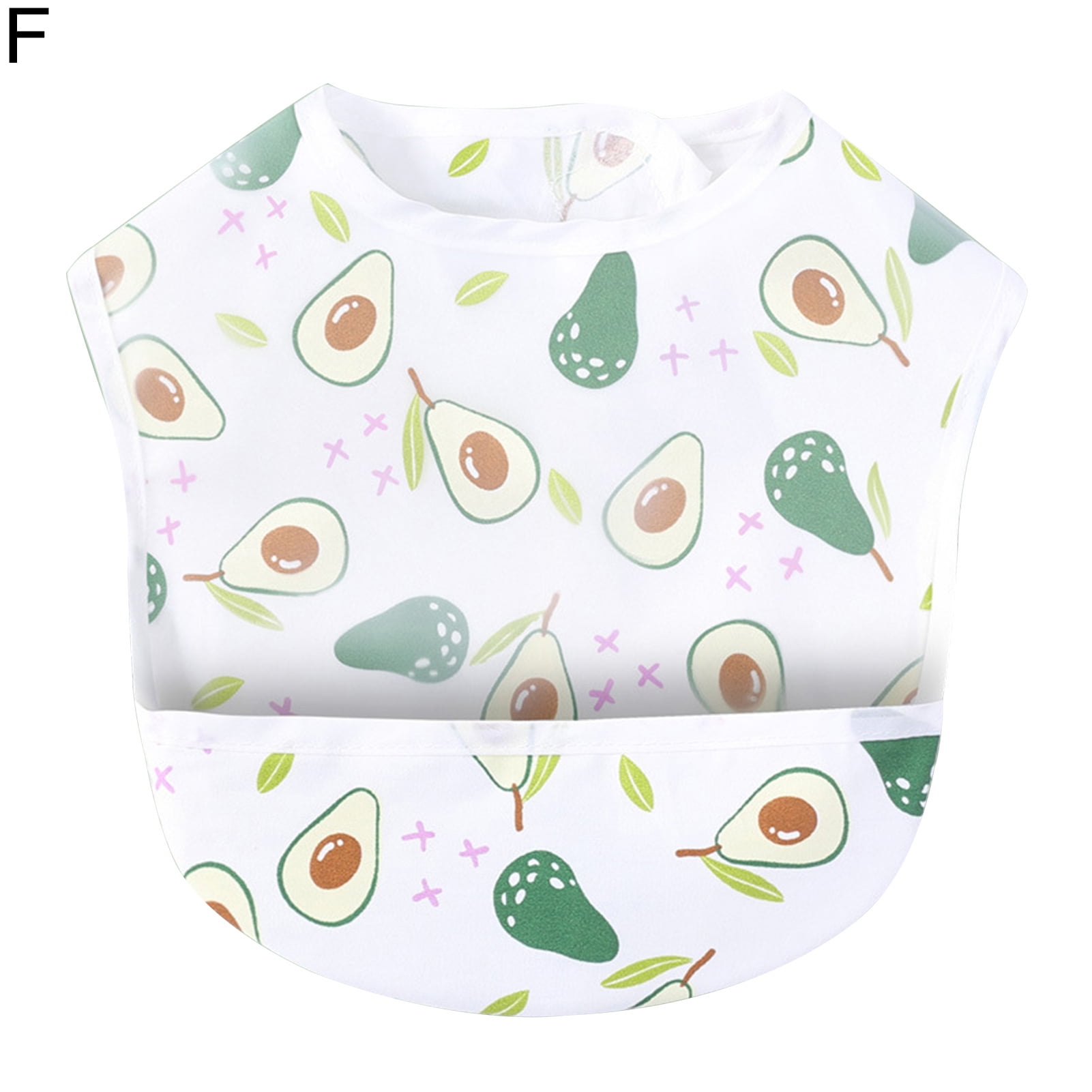 JANGSLNG Baby Adjustable Neckline Waterproof Soft Feeding Bib Food ...