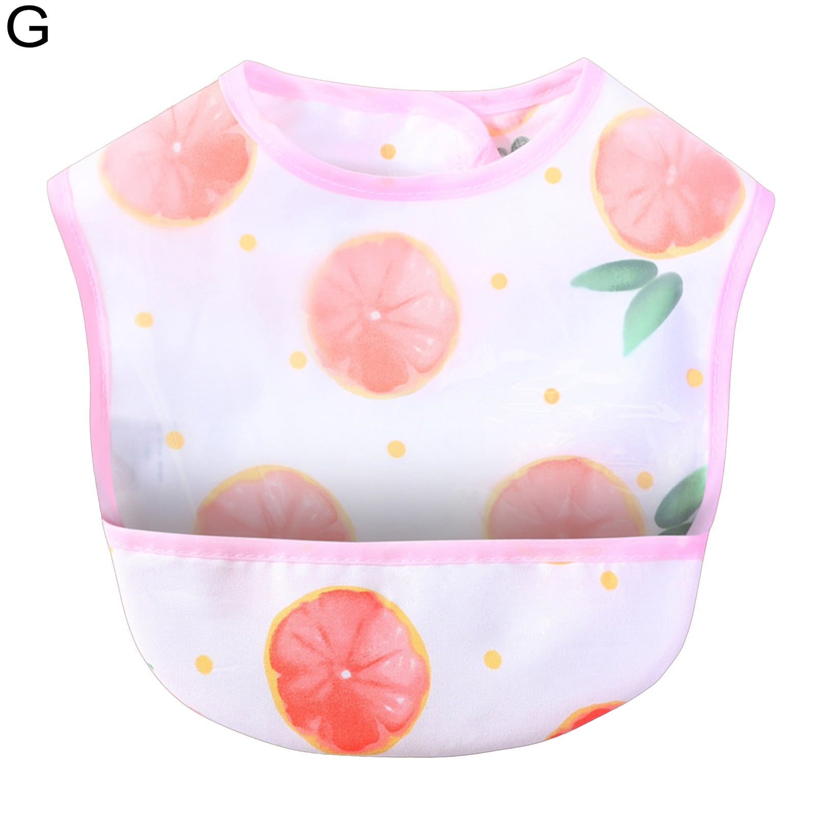 JANGSLNG Baby Adjustable Neckline Waterproof Soft Feeding Bib Food ...