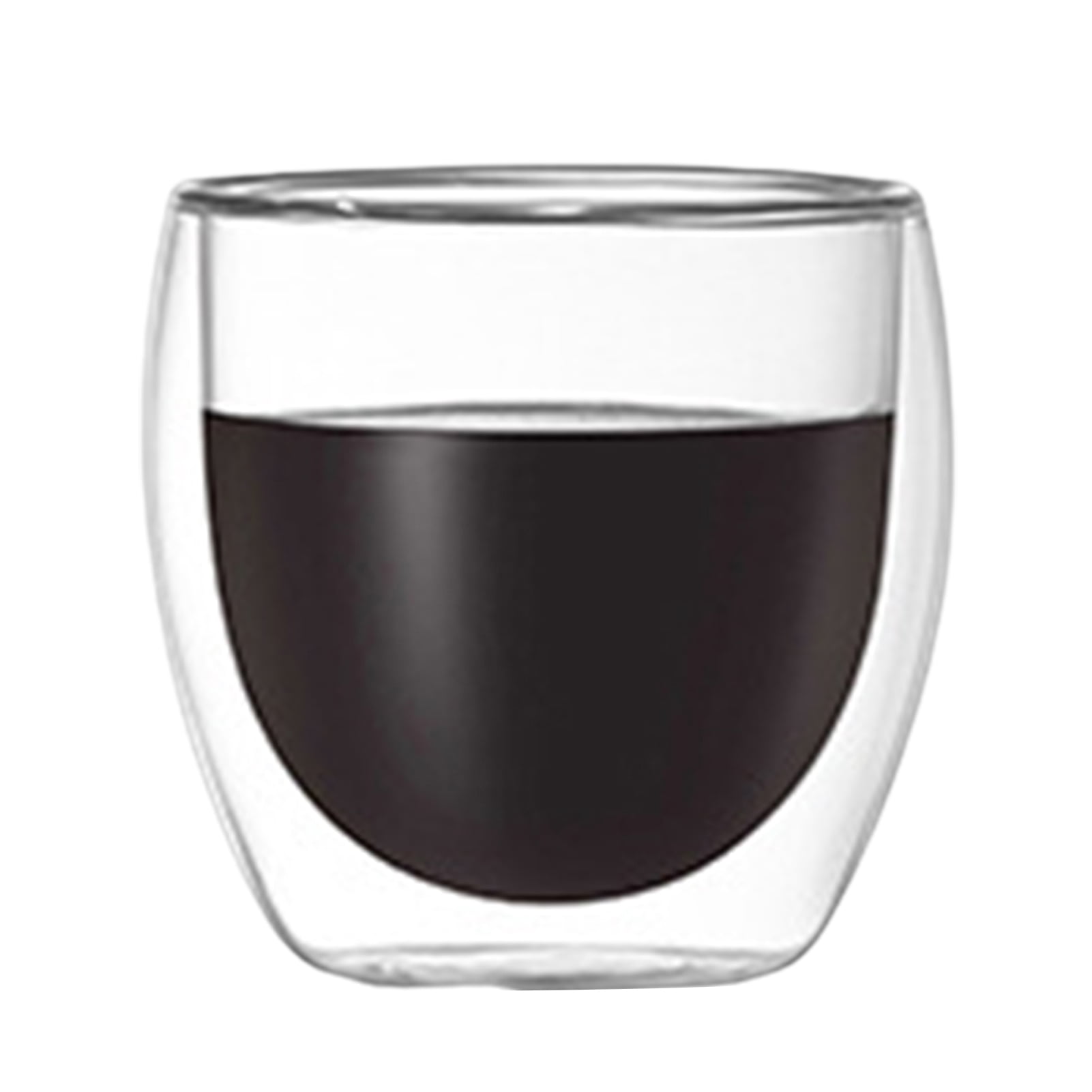 JANGSLNG Coffee Cup Double-Walled Heat-resistant Glass Milk Espresso ...
