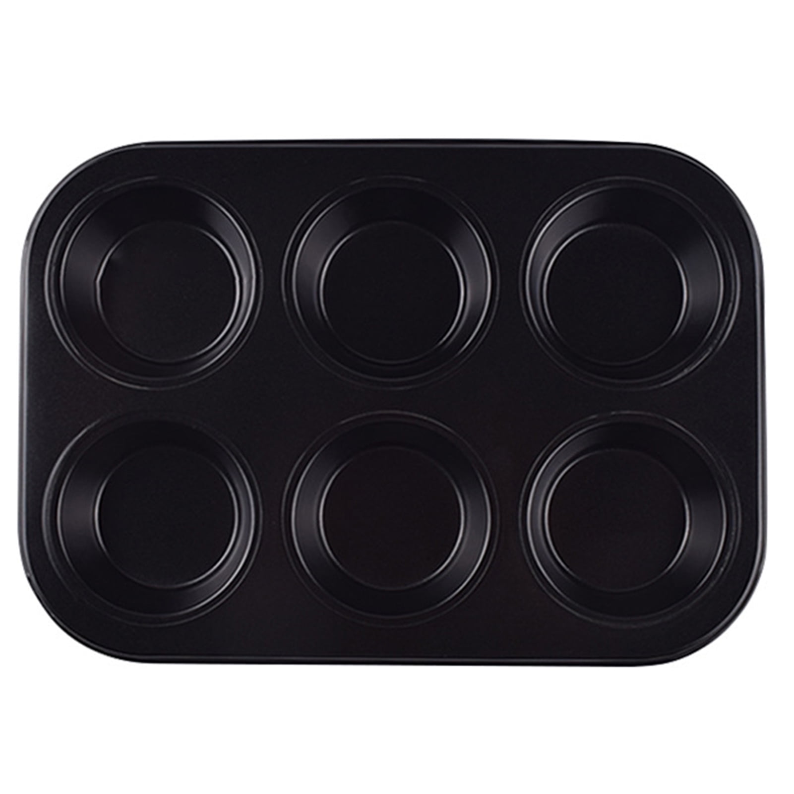 JANGSLNG Cupcake Pan 6/12 Cavity Reusable Non-stick Bakeware Carbon ...