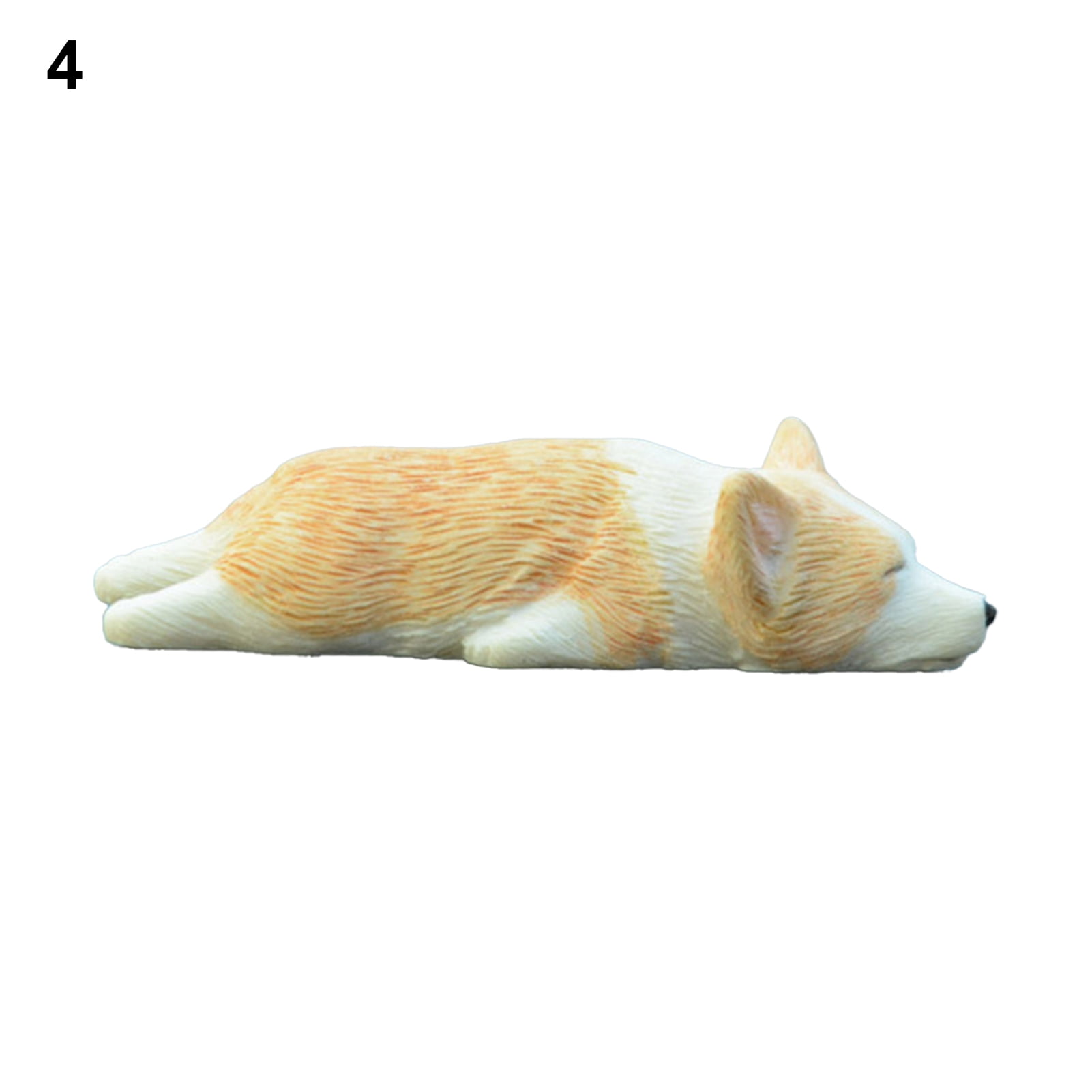 JANGSLNG Dog Figurines Attractive Adorable Posture DIY Material Garden ...